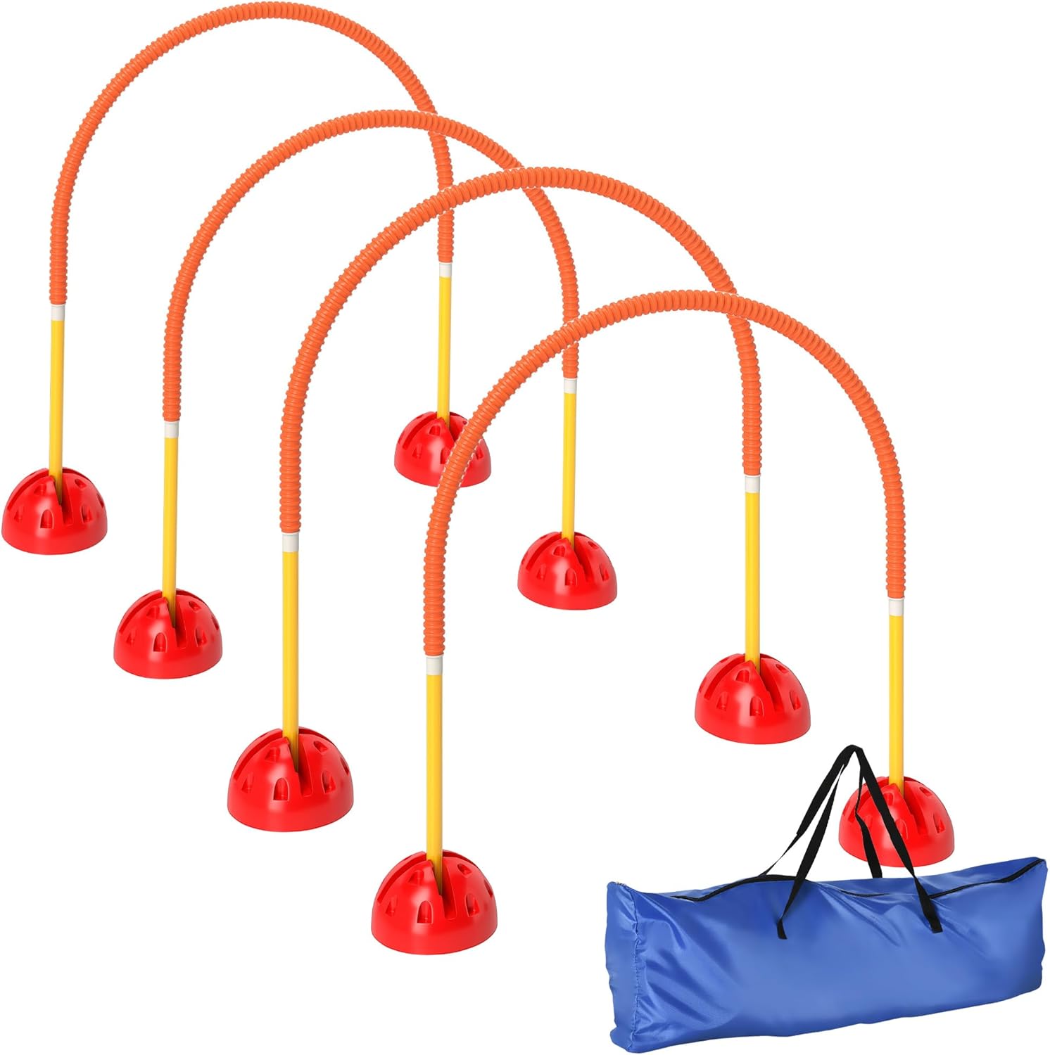 Amazon.com : PawHut 5 Piece Dog Agility Equipment, Dog Agility Course ...