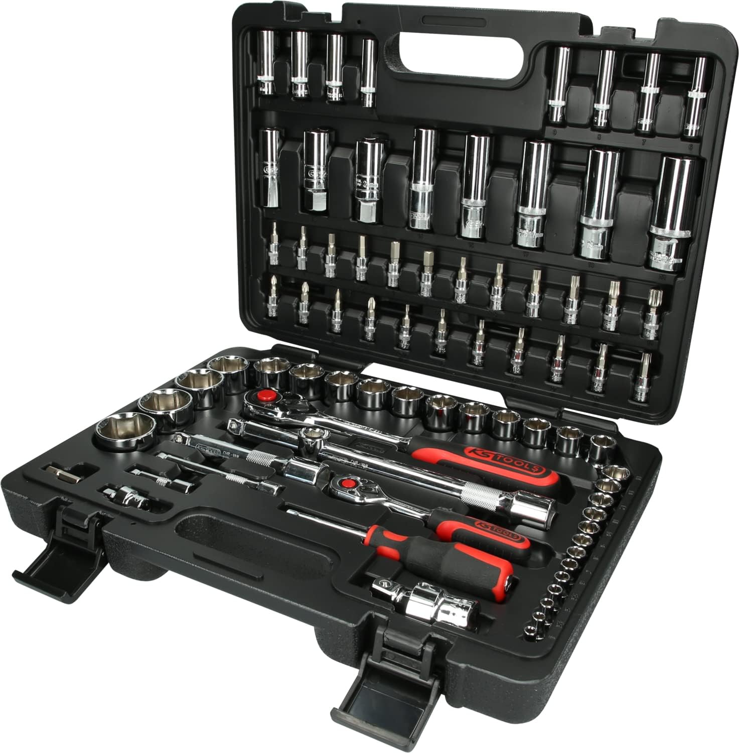 Amazon.com: 1/4"+1/2" Chromeplus Socket Set, 78 Pcs : Tools & Home ...
