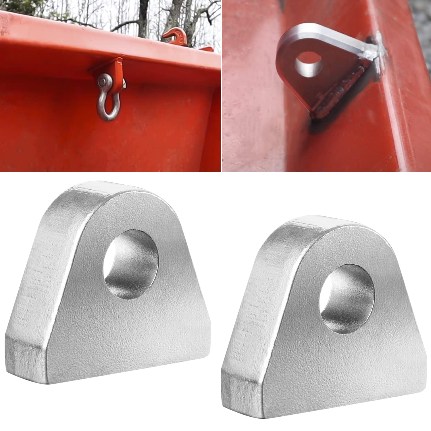 Snapklik.com : Weld On Shackle/Clevis Mounts 1" Thick Steel