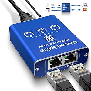 Amazon.com: Ethernet Splitter 1 to 3 High Speed 1000Mbps, Gigabit ...