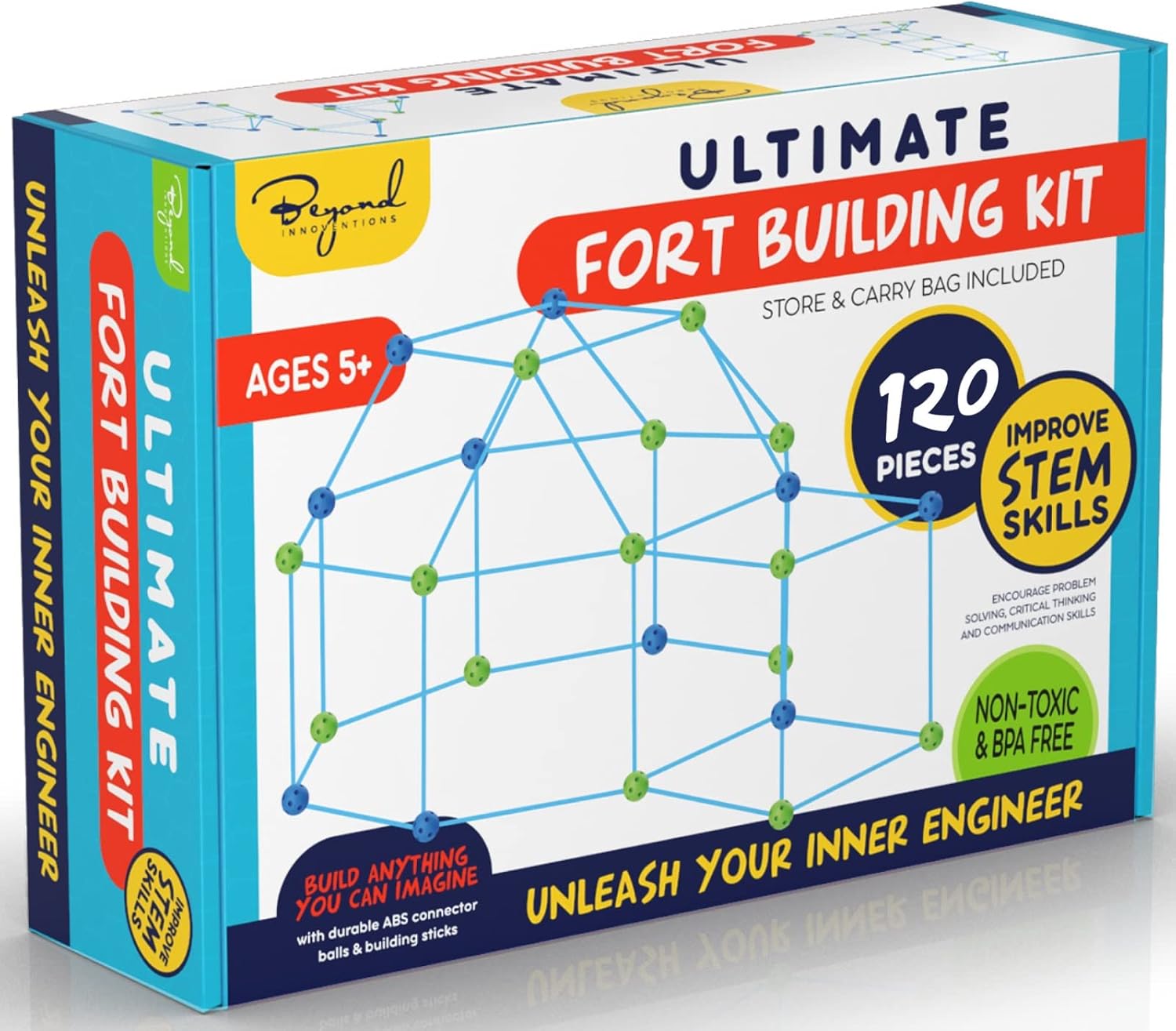 Amazon.com: Fort Building Kit for Kids, STEM Building Toys, Educational ...