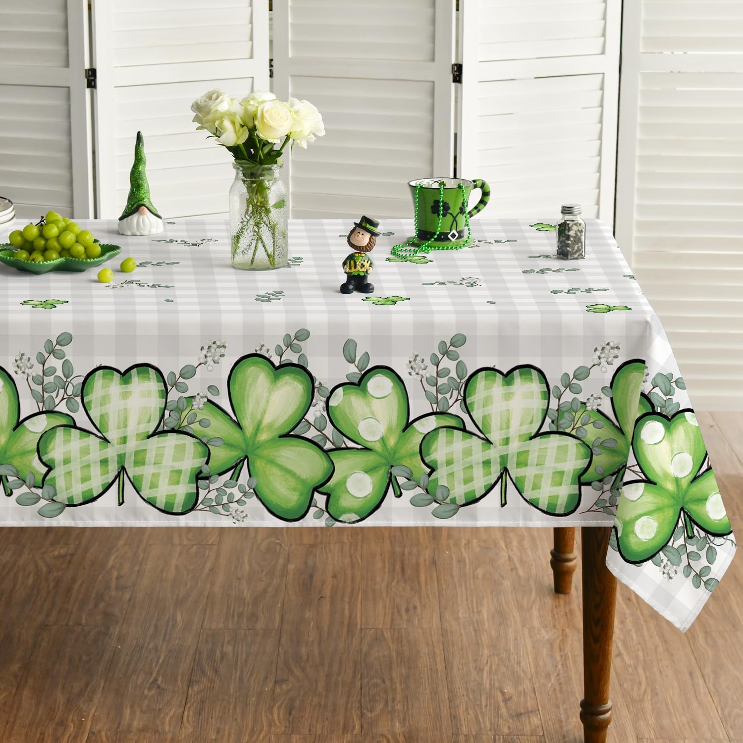 Amazon.com: Horaldaily St. Patrick's Day Rectangular Tablecloth 60×84 ...