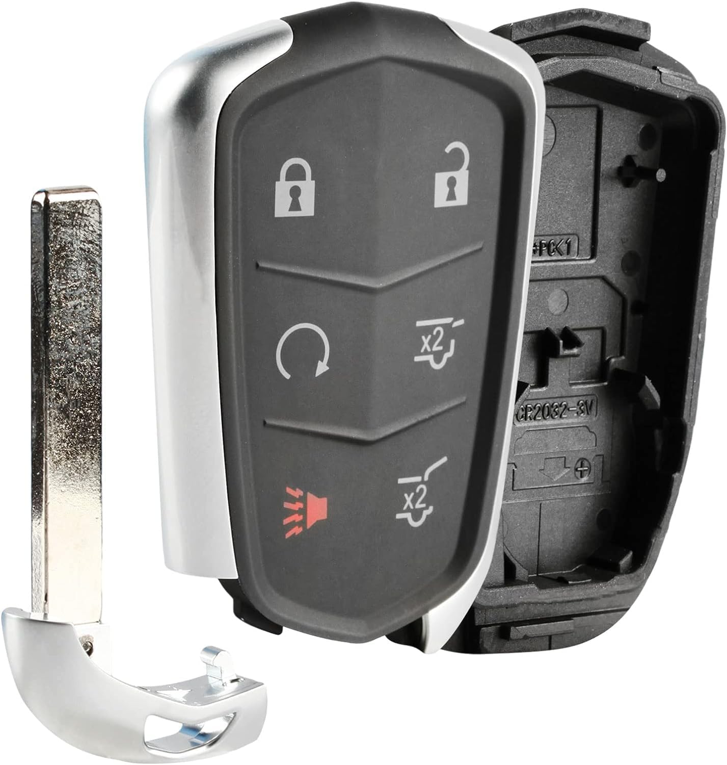 Amazon.com: Key Fob Shell Case Replacement Fits for Cadillac Escalade ...