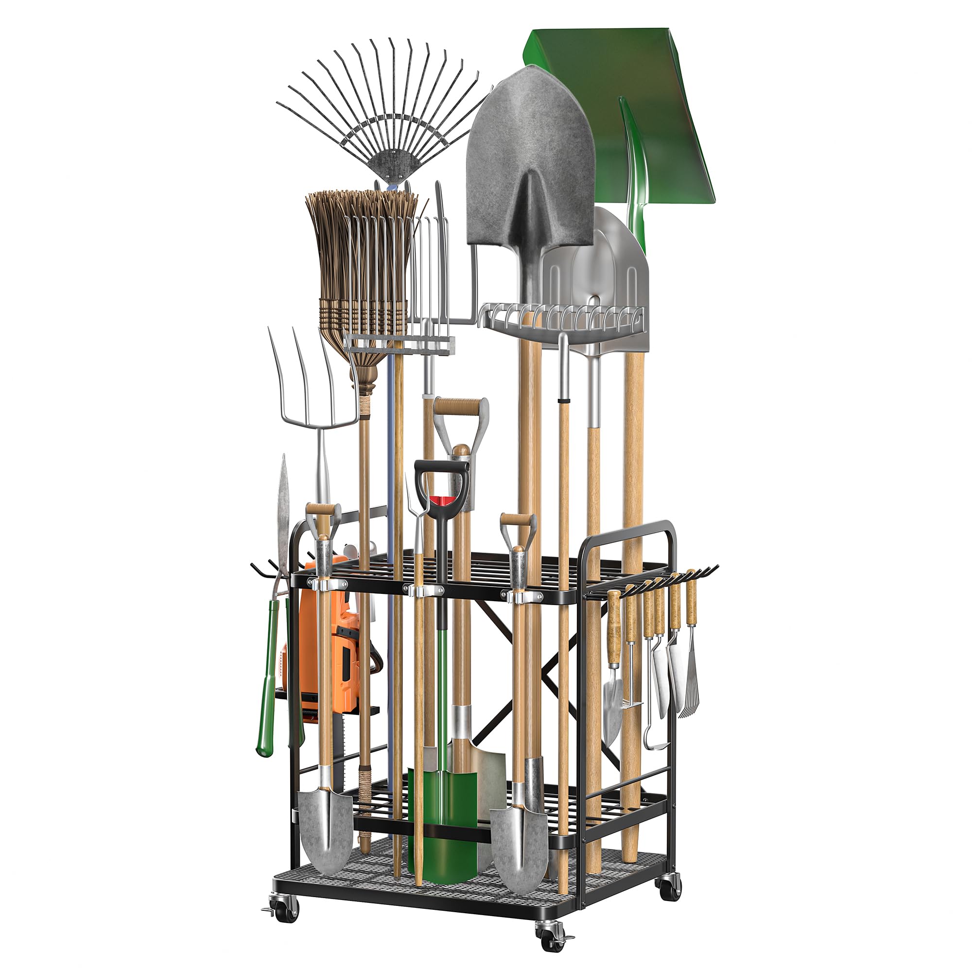 Amazon.com: Lineware Garden Tool Organizer For Garage Garden Tool ...