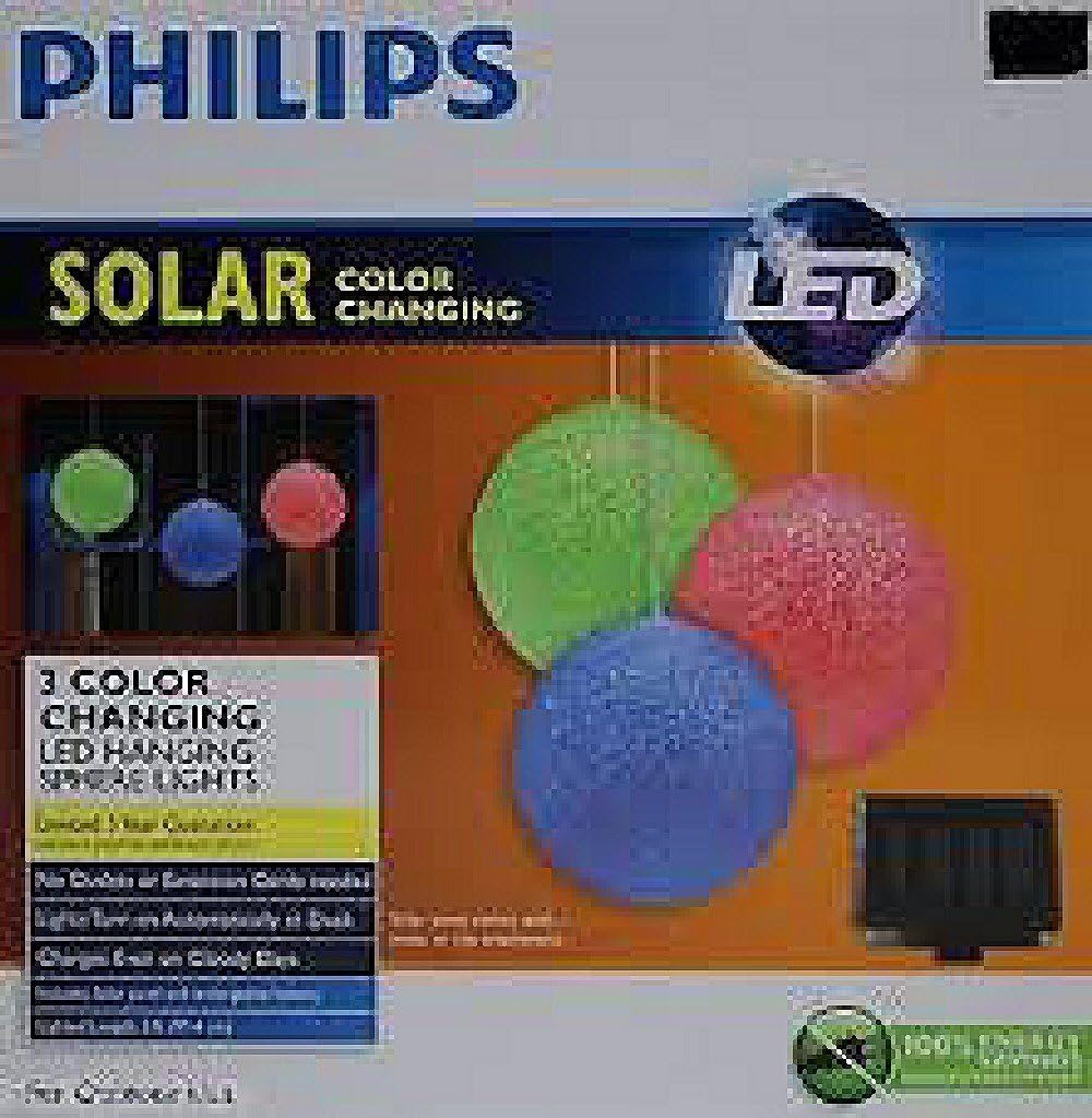 Solar Color Changing LED 3 Hanging Sphere Lights - Amazon.com