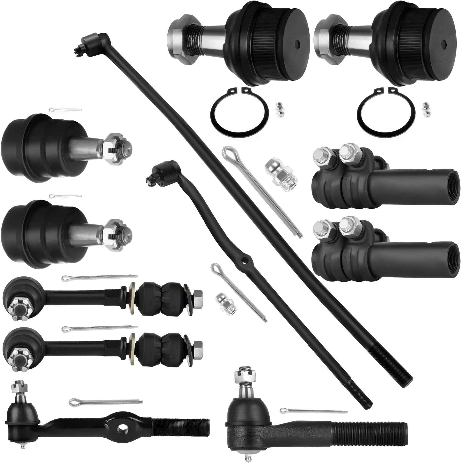 Amazon.com: Detroit Axle - 4WD Front 6pc Tie Rods Kit for 1994-1997 ...