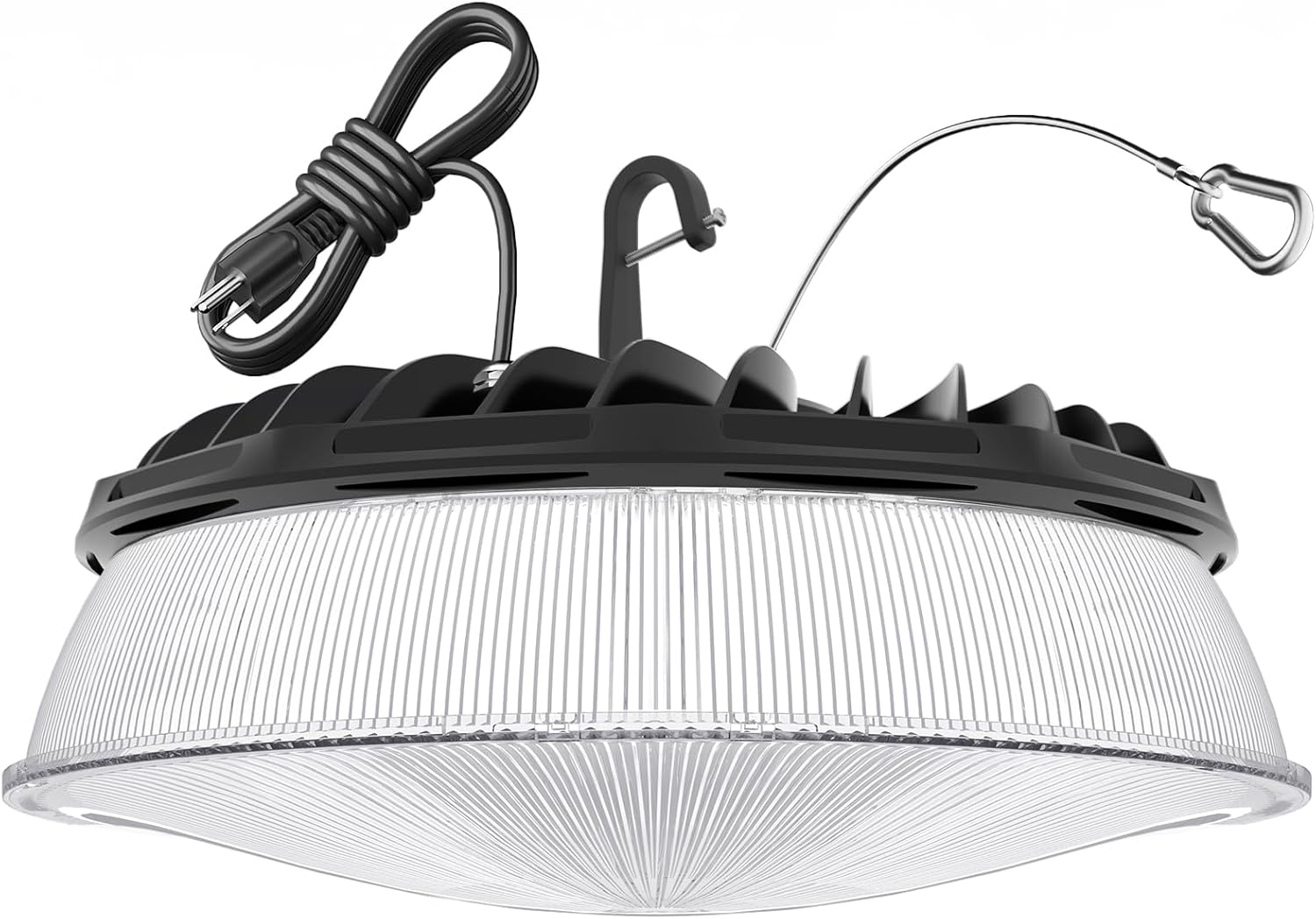 Elaruslux 200W UFO LED High Bay Light with Diffuser 28,000lm 5000K LED High Bay Lights AC110 ...