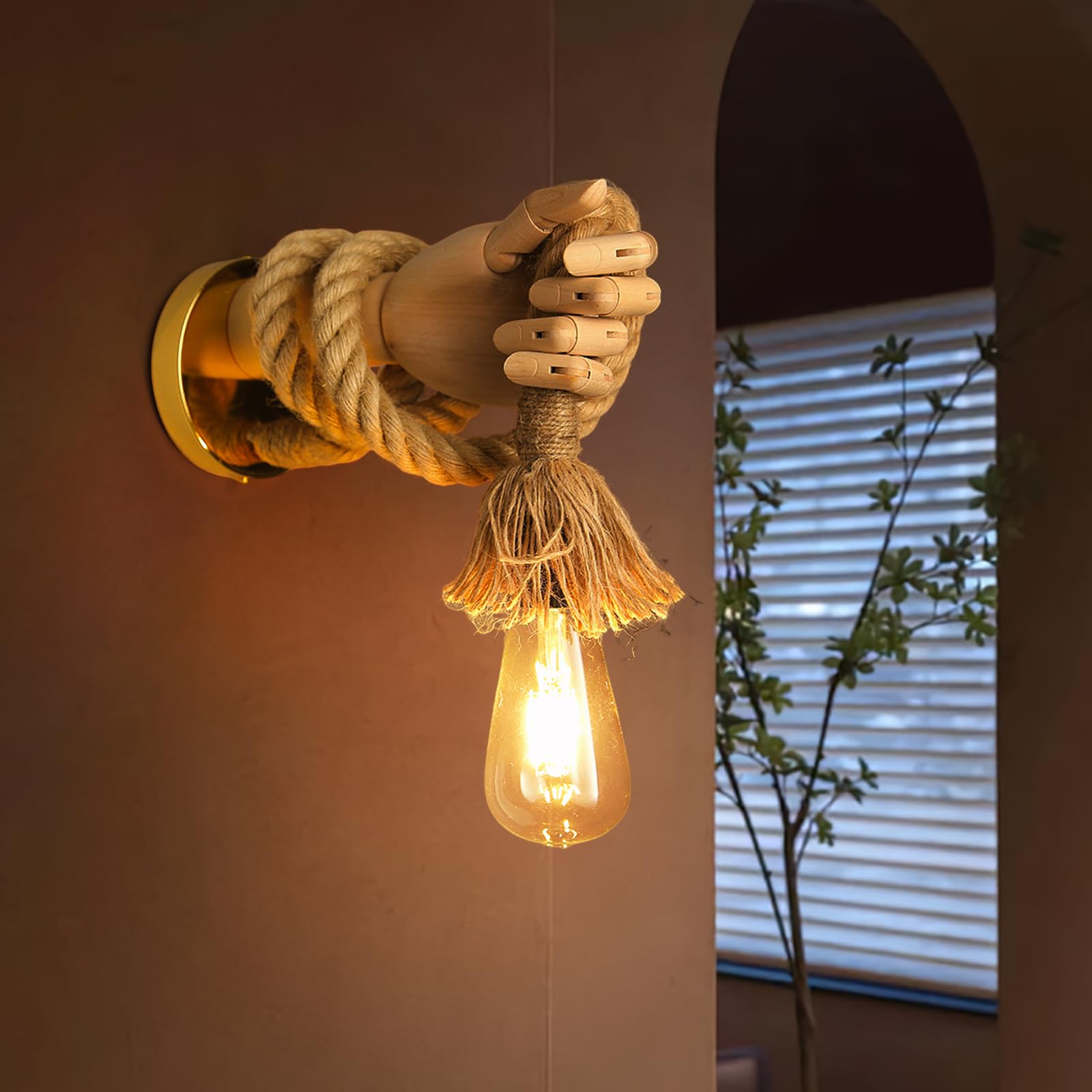 Unique Wall Sconce With A Real Hand The Heston Wall Light LW212572