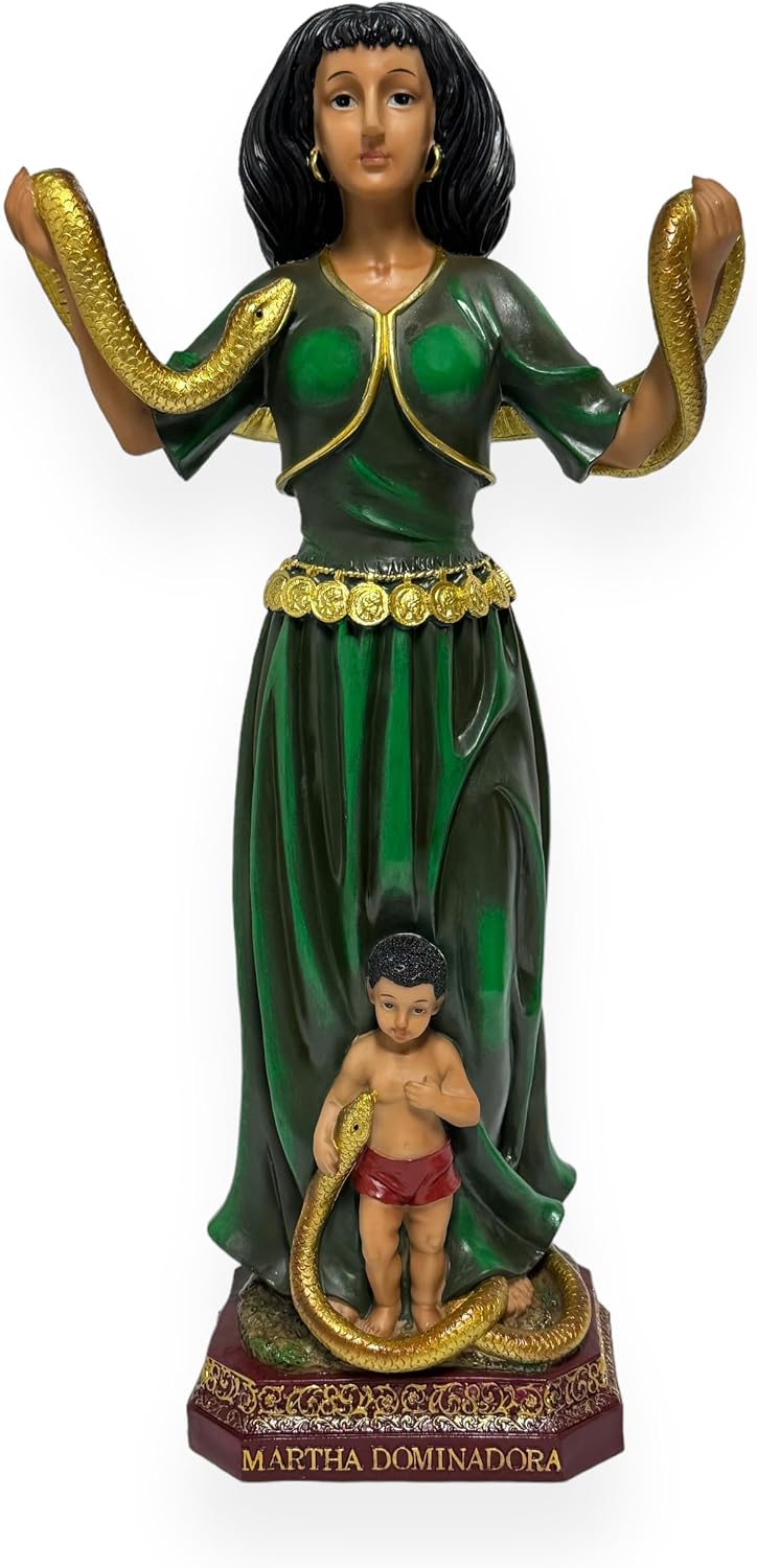 Amazon.com: GCK 24" Santa Martha La Dominadora Statue Imagen Marta ...