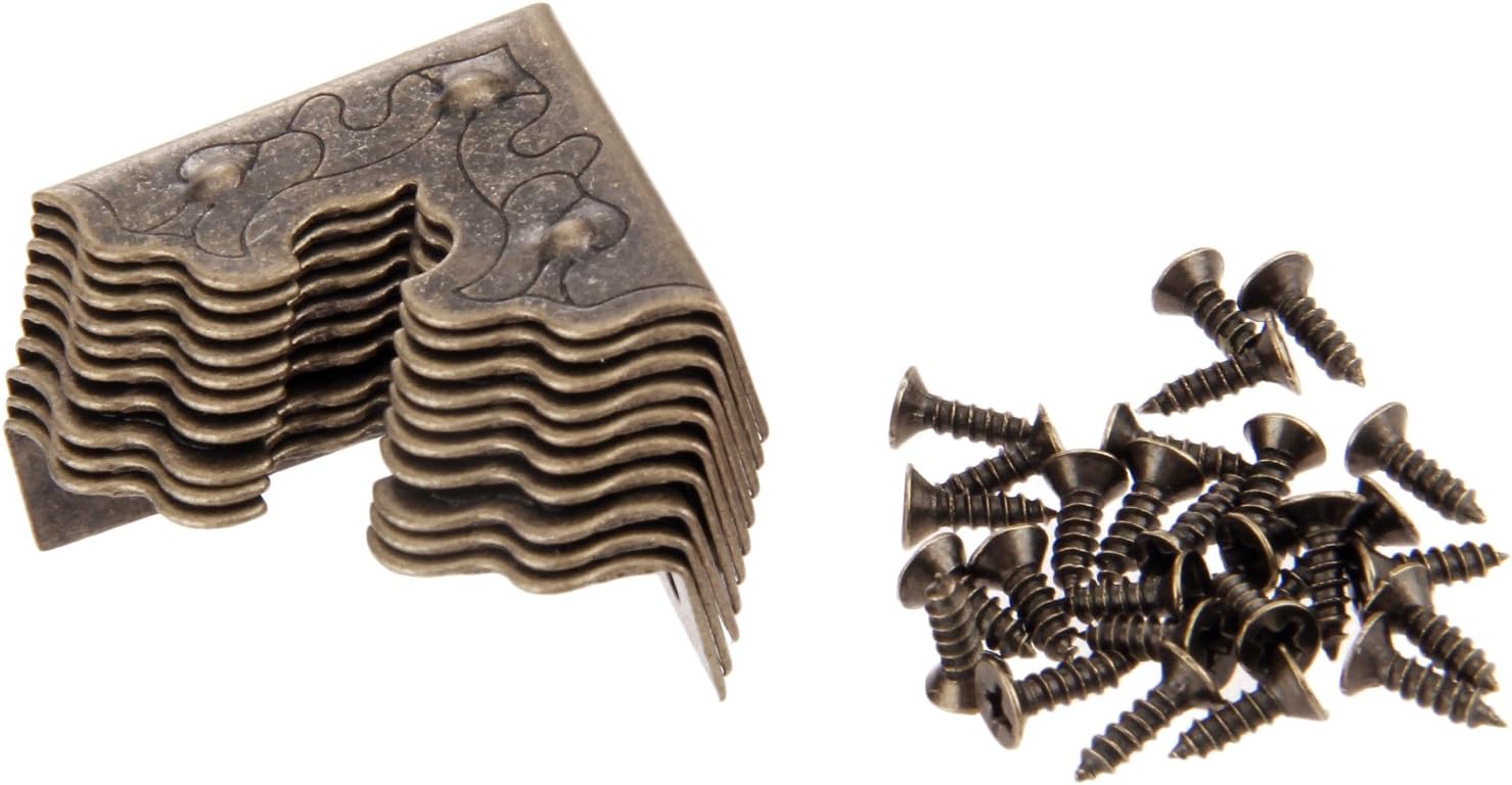 dophee 10Pcs Metal Decorative Corner Protectors, Vintage Style Edge ...