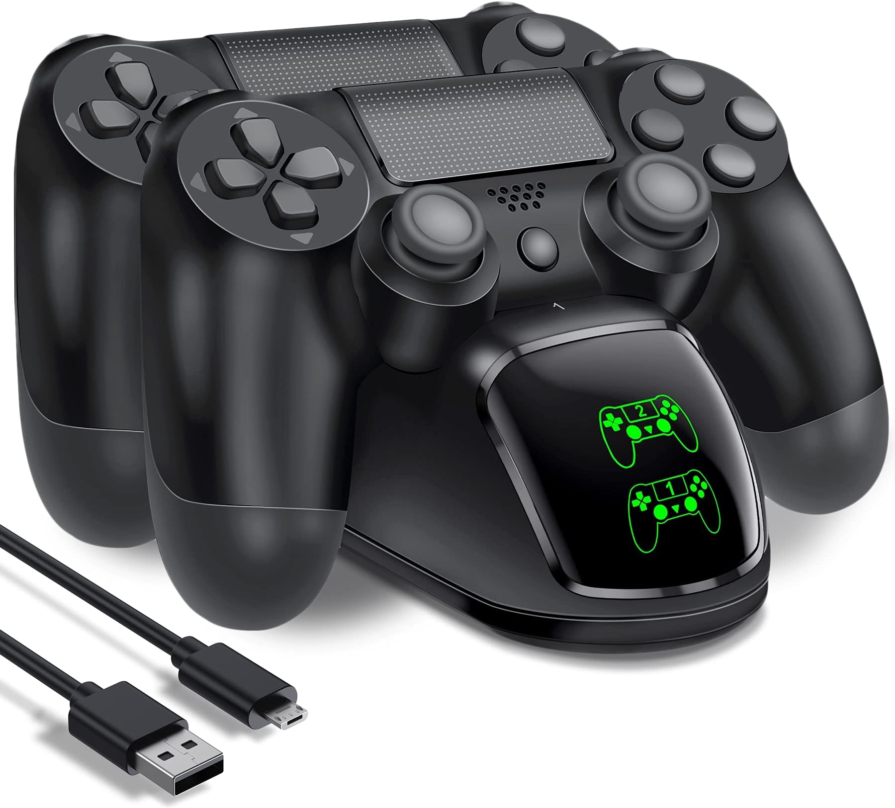 Amazon.com: PS4 Controller Charger, Megadream Dual Charging Station ...