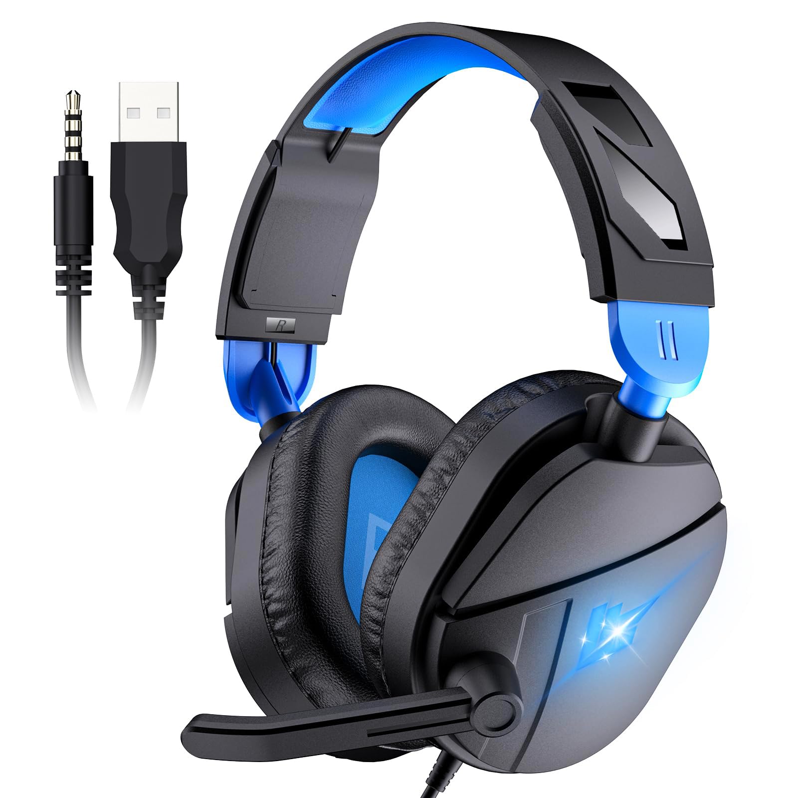 Amazon.com: G63 Gaming Headsets for PC, Gaming Headphones with Noise ...