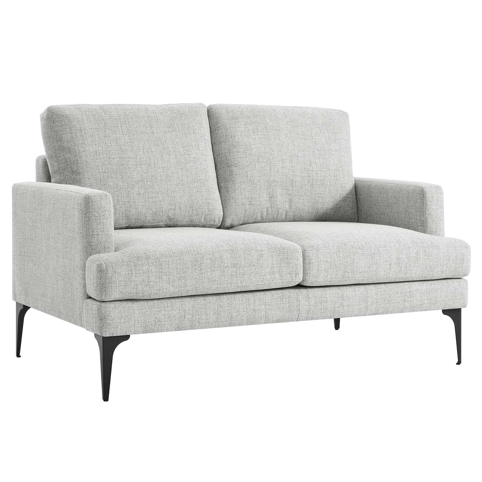Amazon.com: Modway EEI-6006-LGR Evermore Upholstered Fabric Loveseat ...