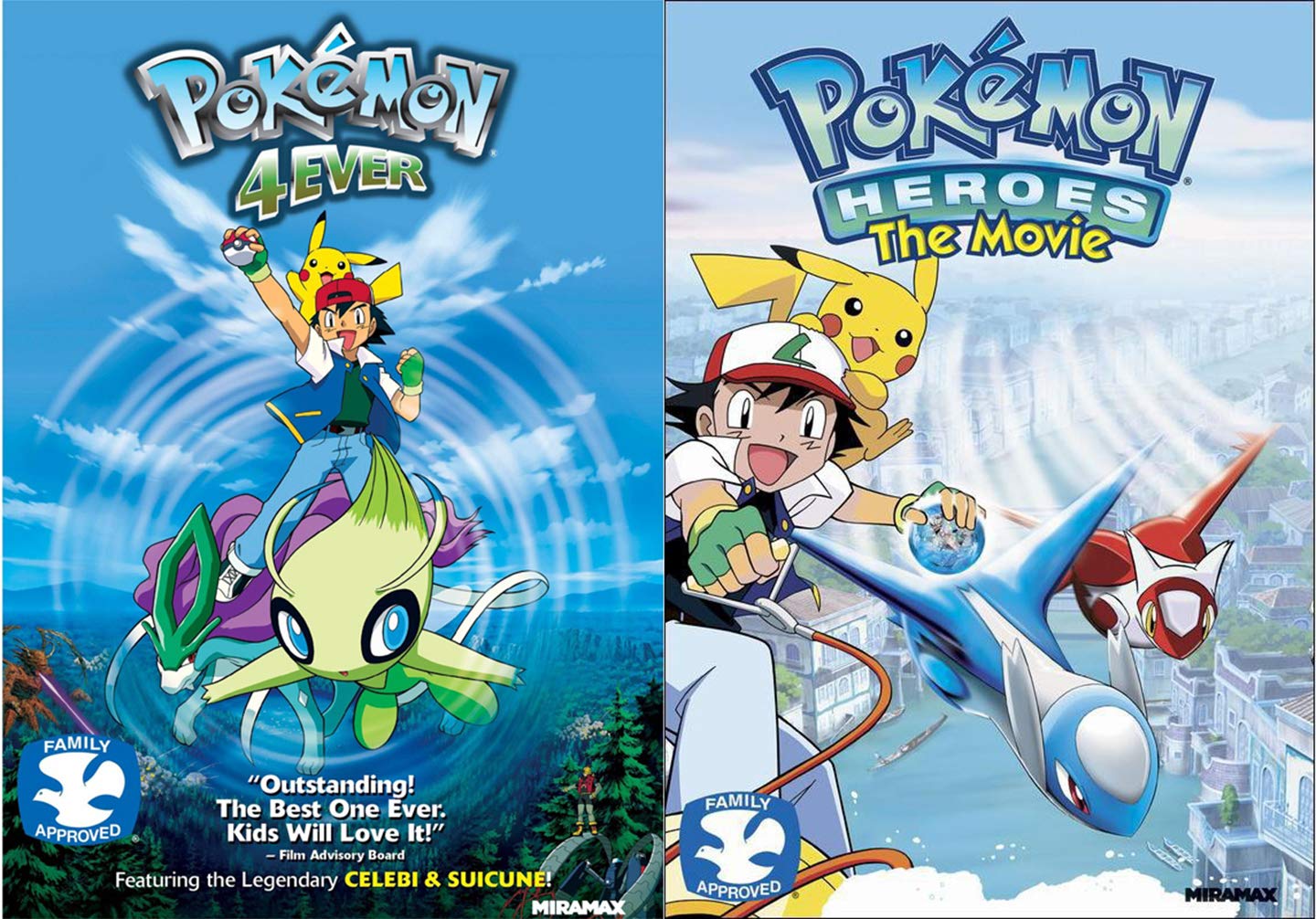 Amazon.com: Forever Pokémon DVD 2 Pack Heroes the Movie + 4Ever join ...