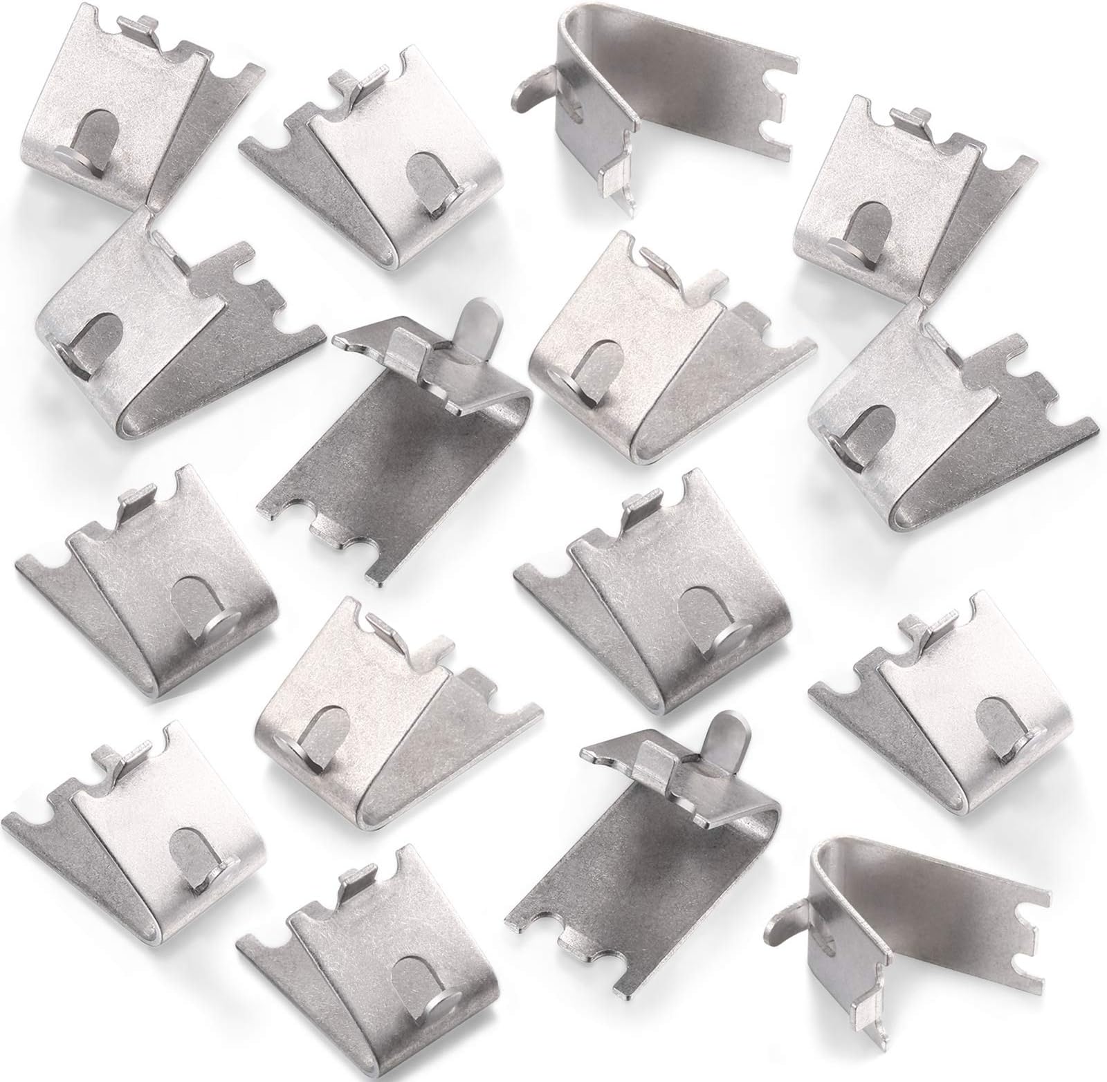 Amazon.com: Helonge Pilaster Shelf Clips, 20 Pcs Metal Shelving Clips ...