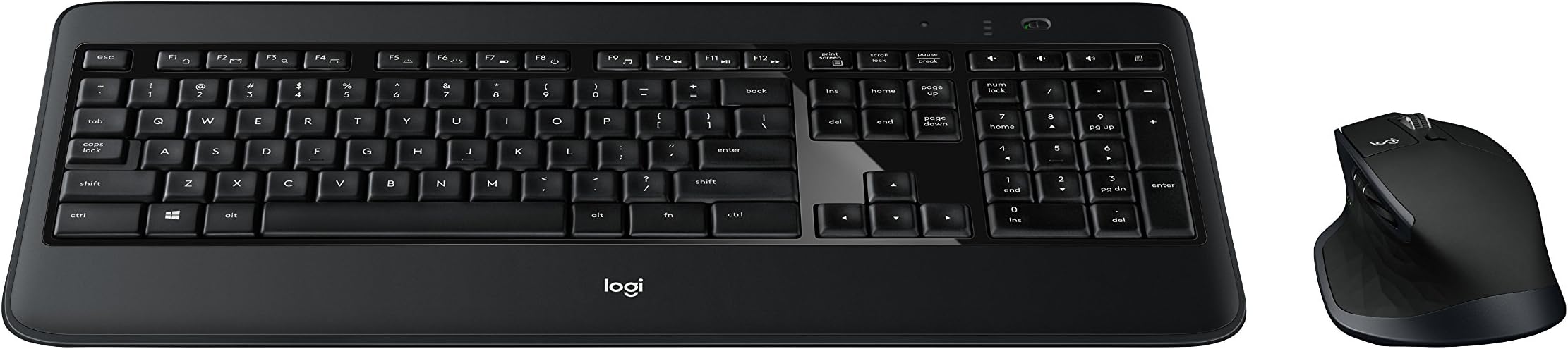 Logitech MX900 Premium Wireless keyboard mouse set, 2.4 GHz connection ...