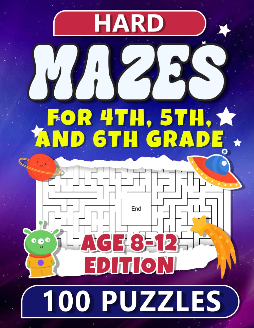 Hard Maze Puzzles for 4th, 5th, and 6th Graders: Elevate Your Puzzle ...