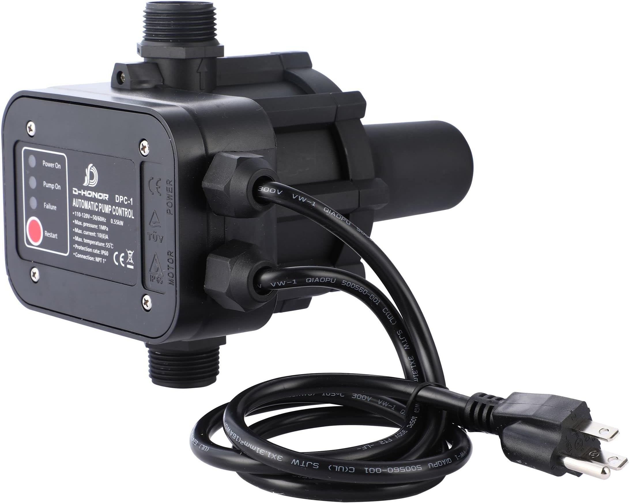 Bulipu 100v-240v Automatic Water Pump Pressure Controller Auto Control ...