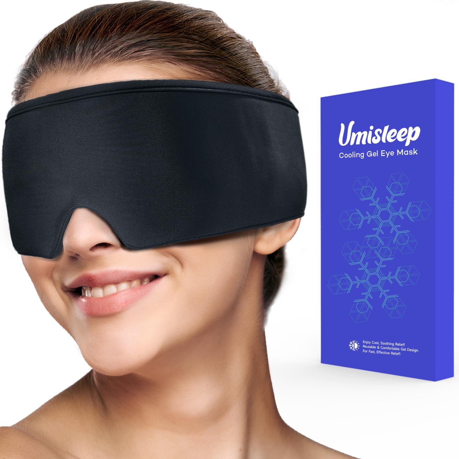 Amazon.com : Navaris Gel Eye Mask Set (4 Gel Packs + 2 Covers ...
