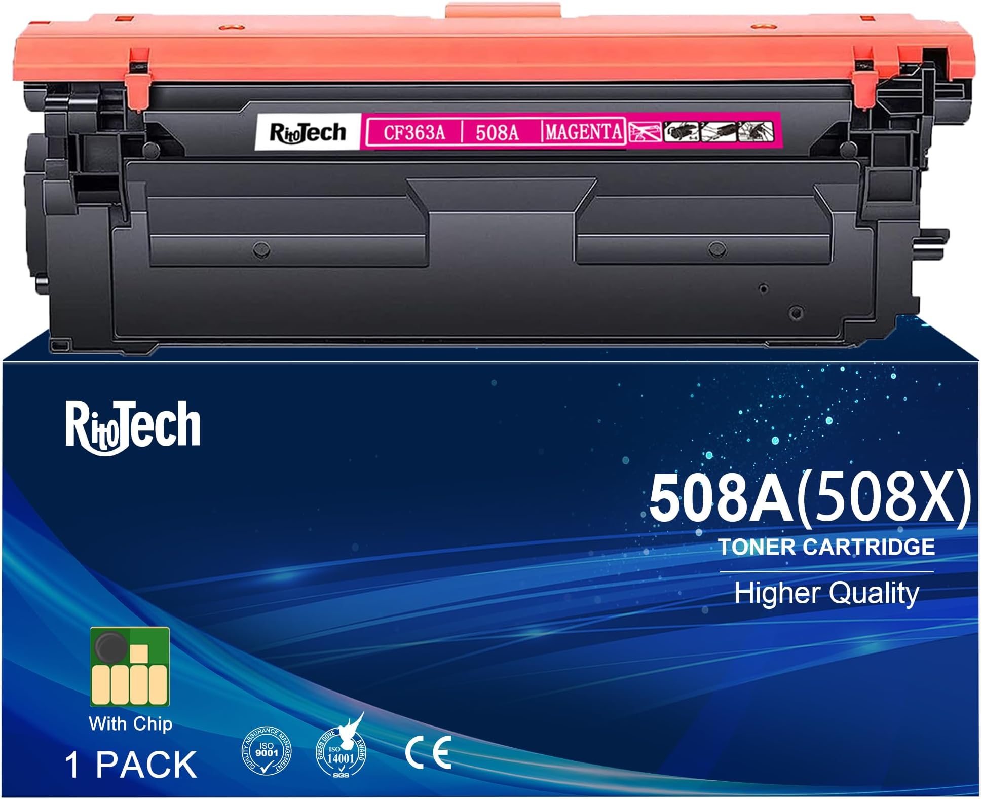 Amazon.com: 508A Magenta Toner Cartridge CF363A Replacement for ...