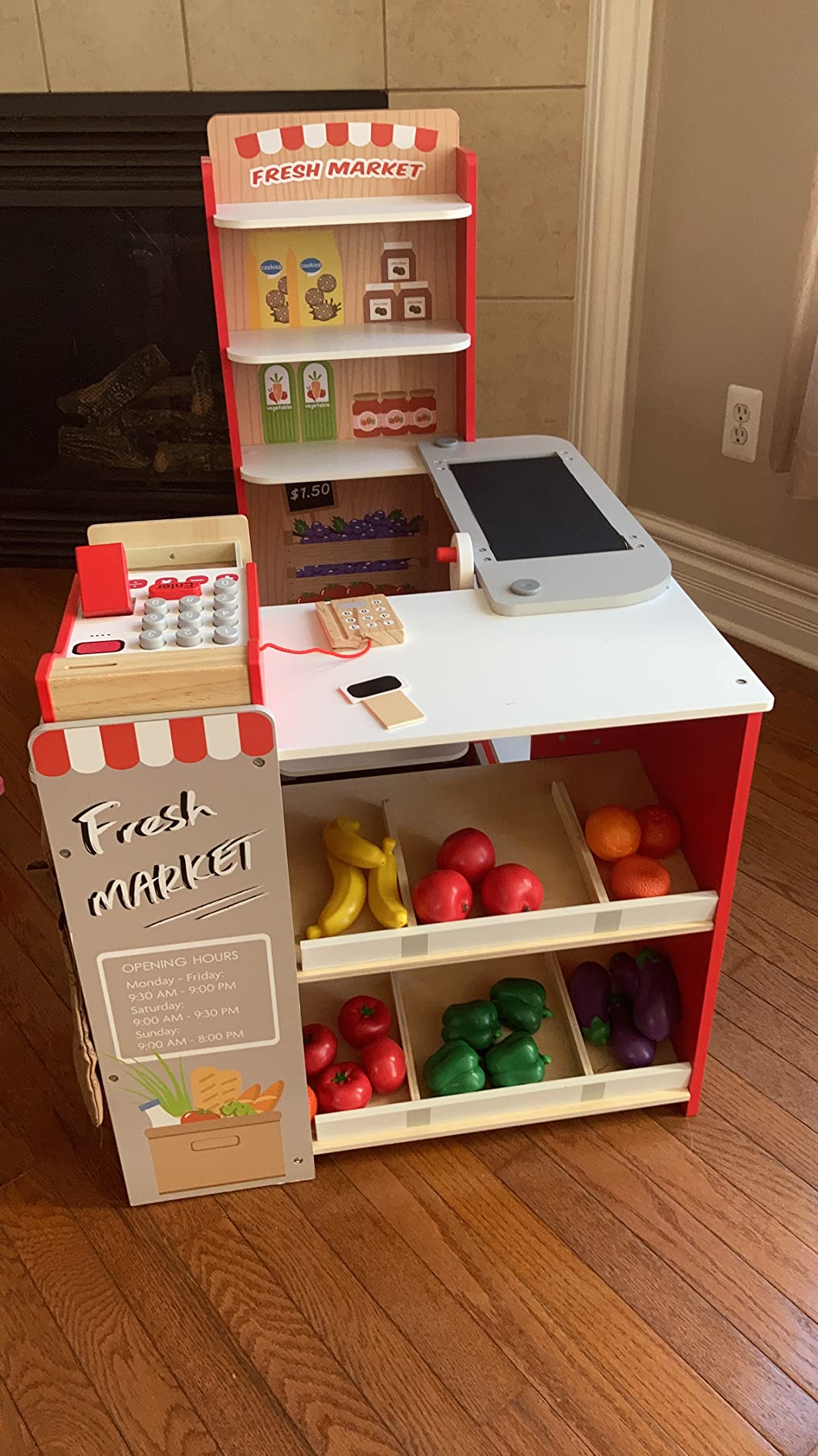 $18/mo - Finance Best Choice Products Pretend Play Grocery Store Wooden ...