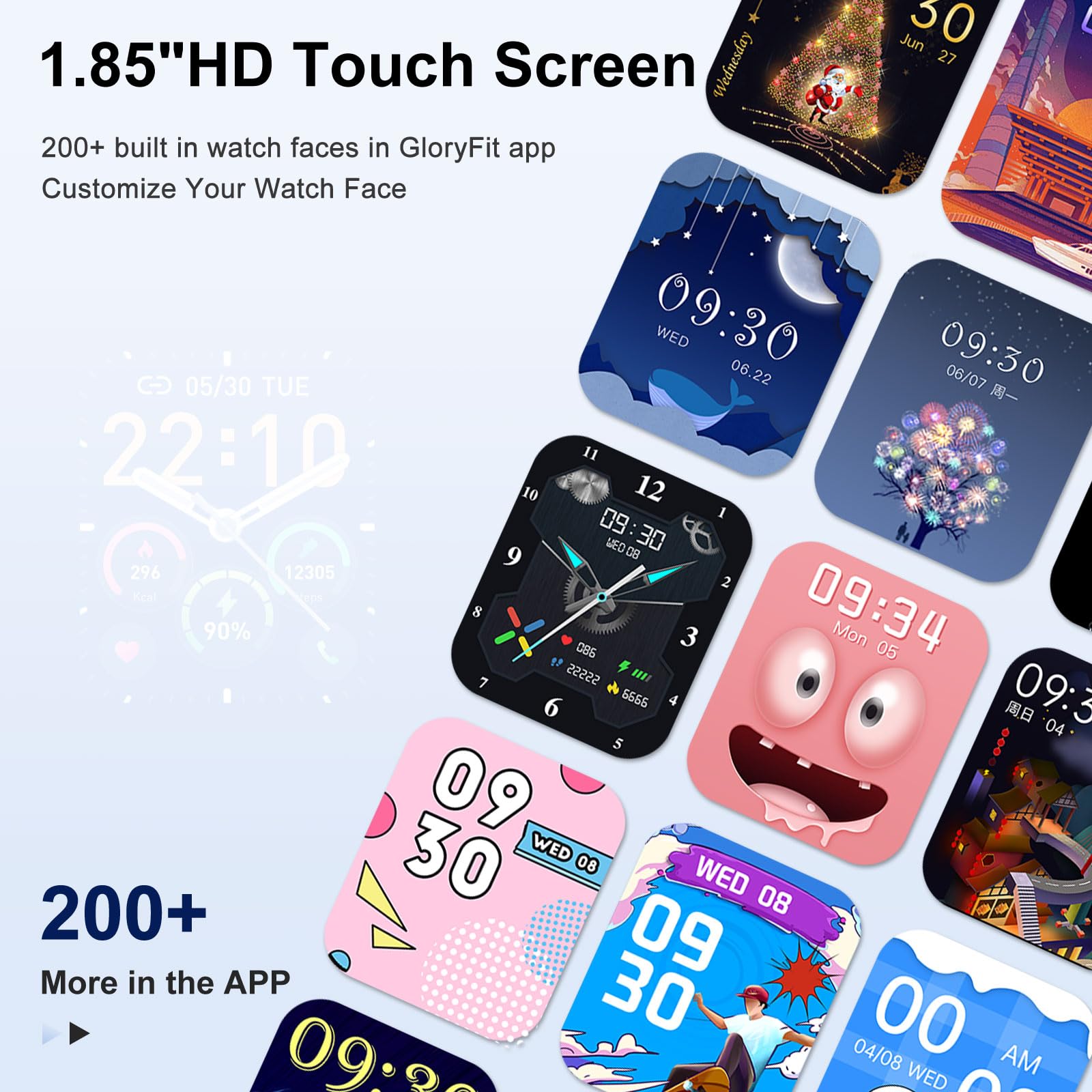 Snapklik.com : Smart Watch For Men Women Answer/Make Calls, 1.85" HD ...