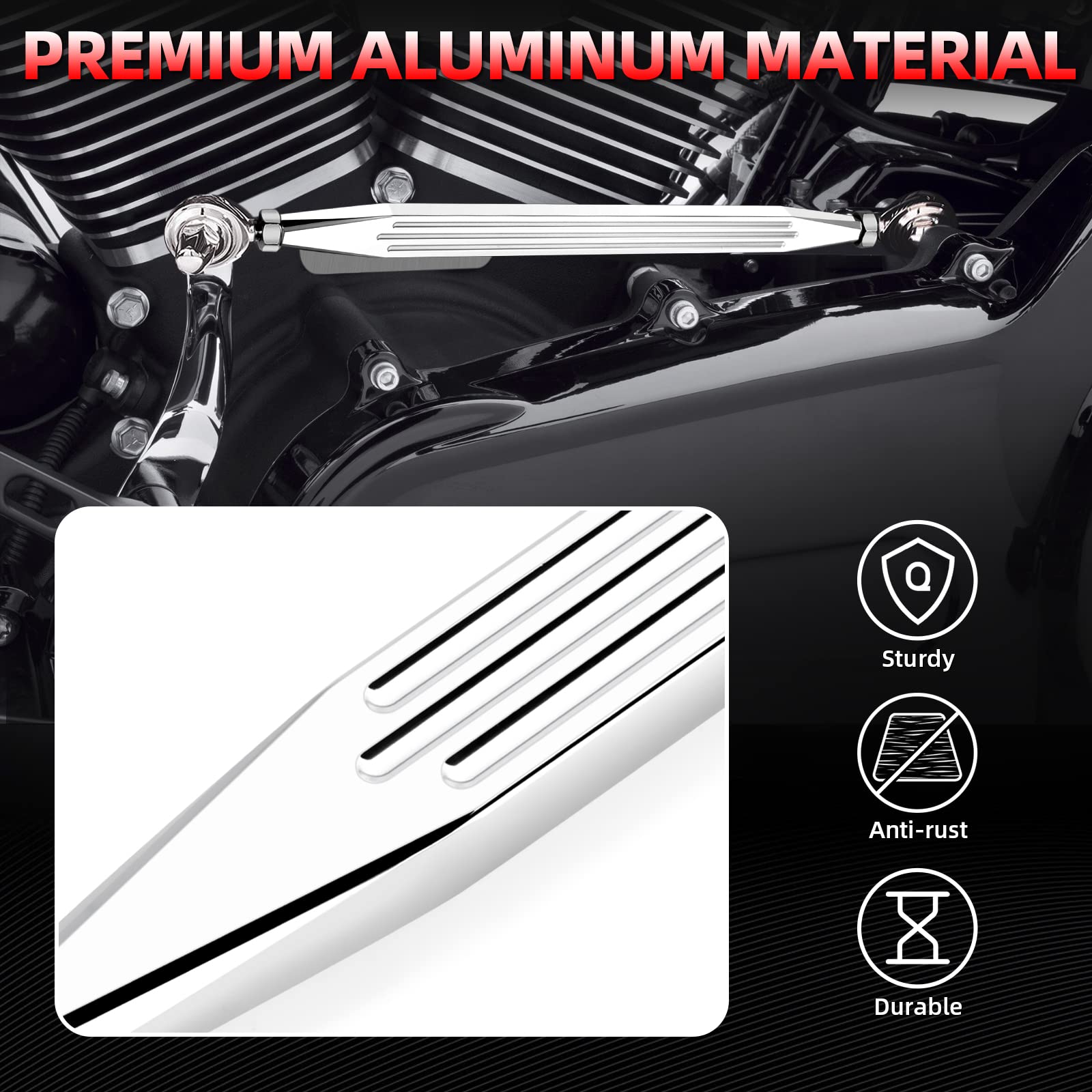 Snapklik.com : Chrome Shift Linkage Compatible For Harley Davidson ...