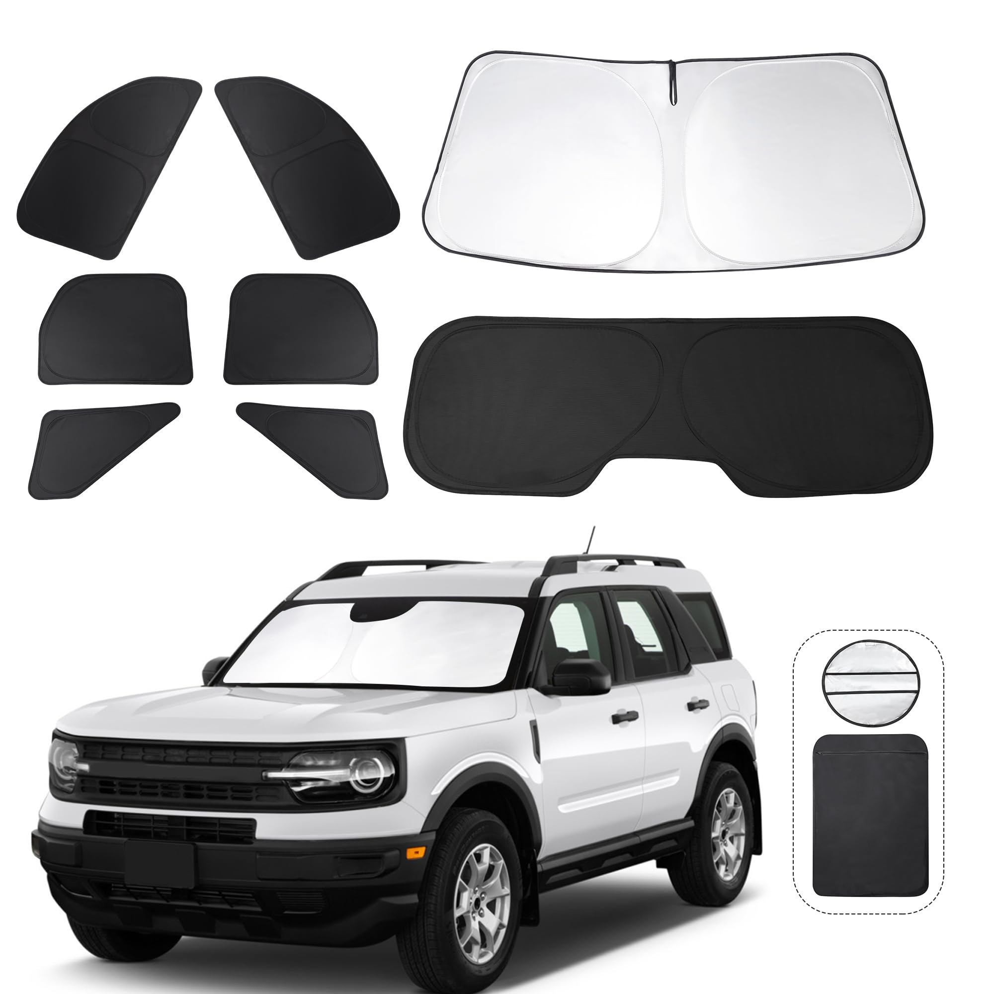 Amazon.com: TINGLU Window Shades for Ford Bronco Sport 2021-2024 2025 ...