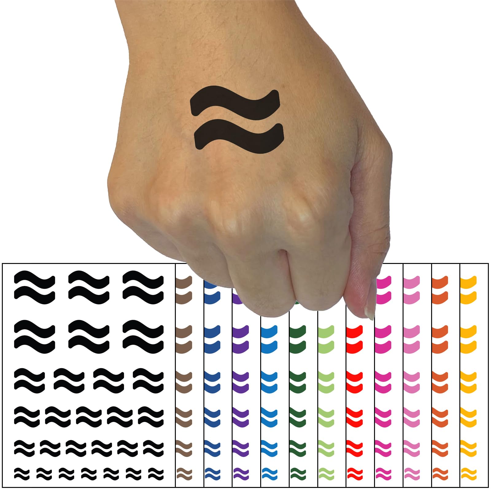 Red Equal Sign Tattoo