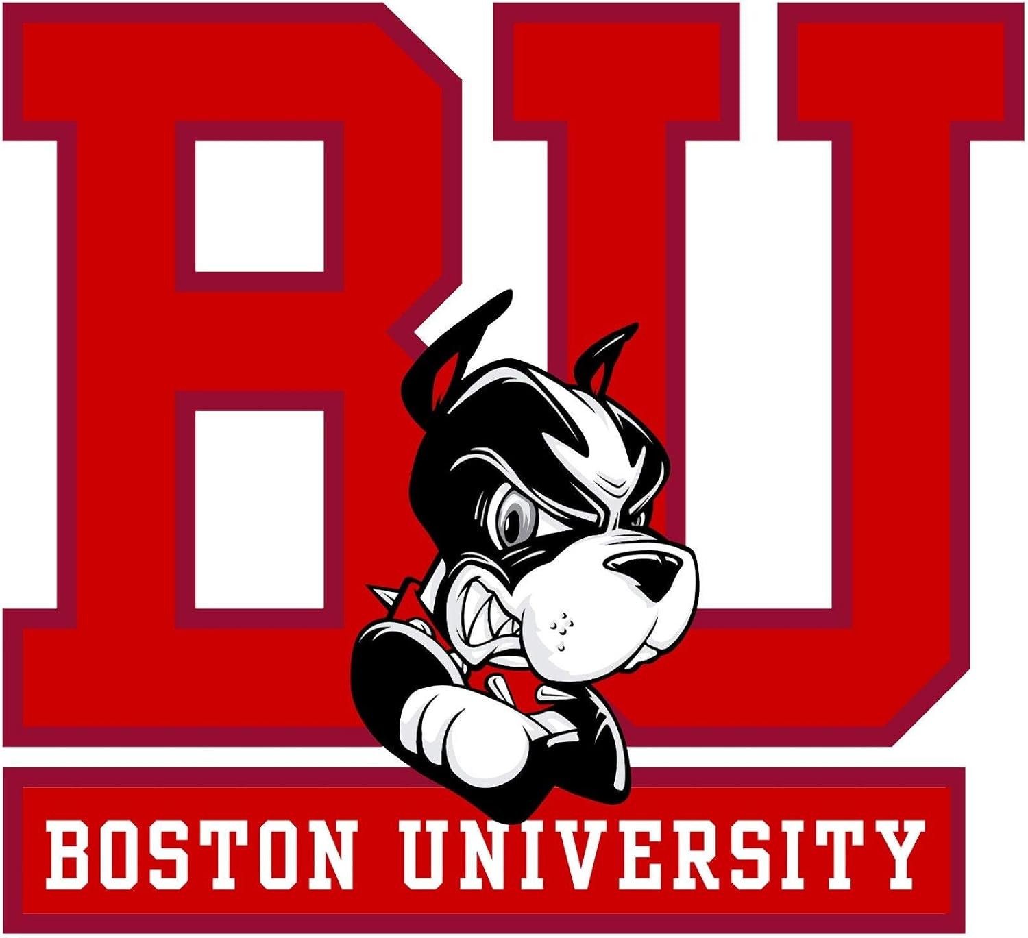Amazon.com: Vinyl Sticker Boston University Terriers Premium Quality ...
