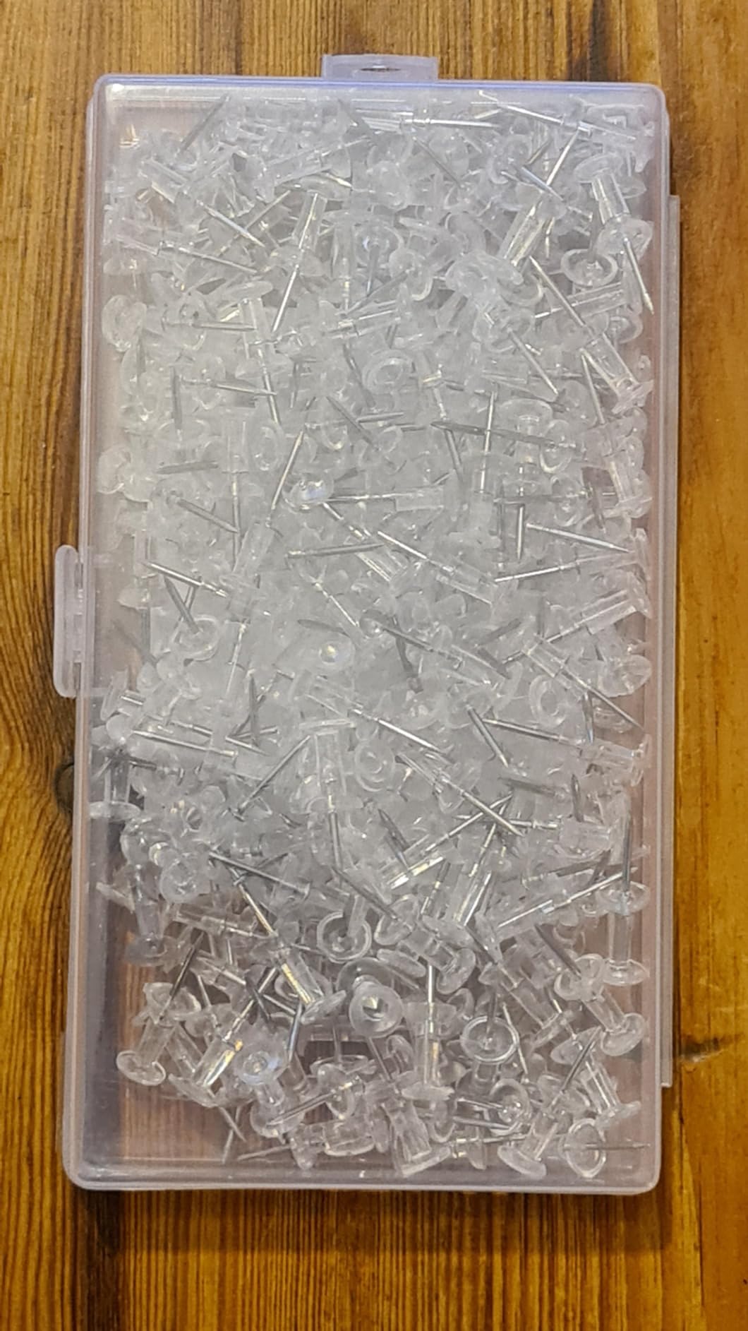 Clear Push Pins 220pk for Noticeboard, Corkboard, Pinboard: White Push ...