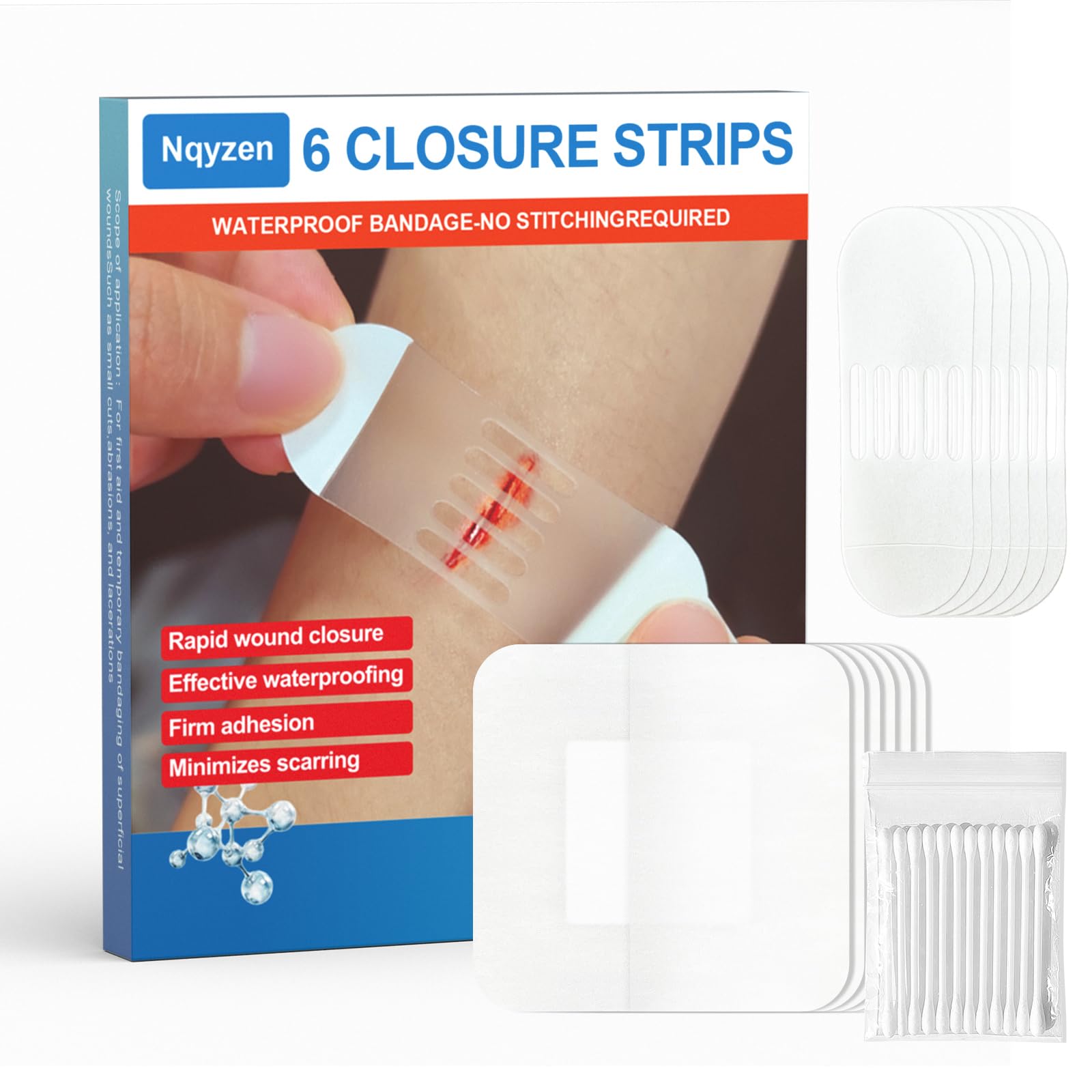 Amazon.com: Emergency Wound Closure Strips, 6 Butterfly Bandages ...