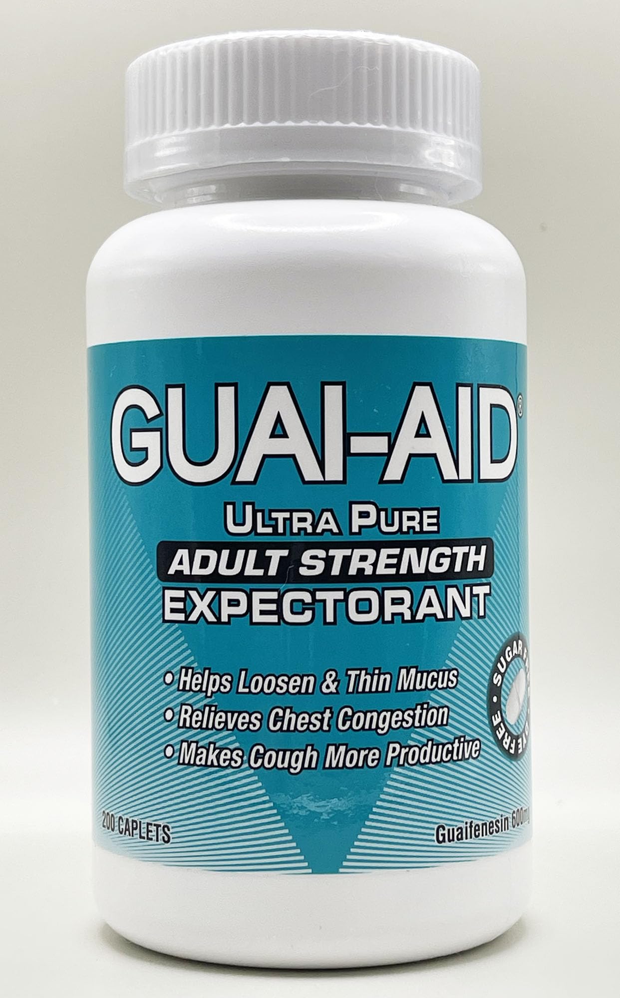 Amazon.com: GUAI-AID 200 600mg Ultra-Pure Guaifenesin Caplets for Daily ...