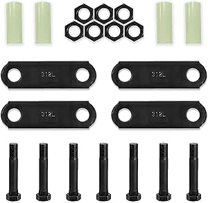 Amazon.com: Trailer Shackle Kit, Axle Shackle Bolt Kit for Double Eye ...