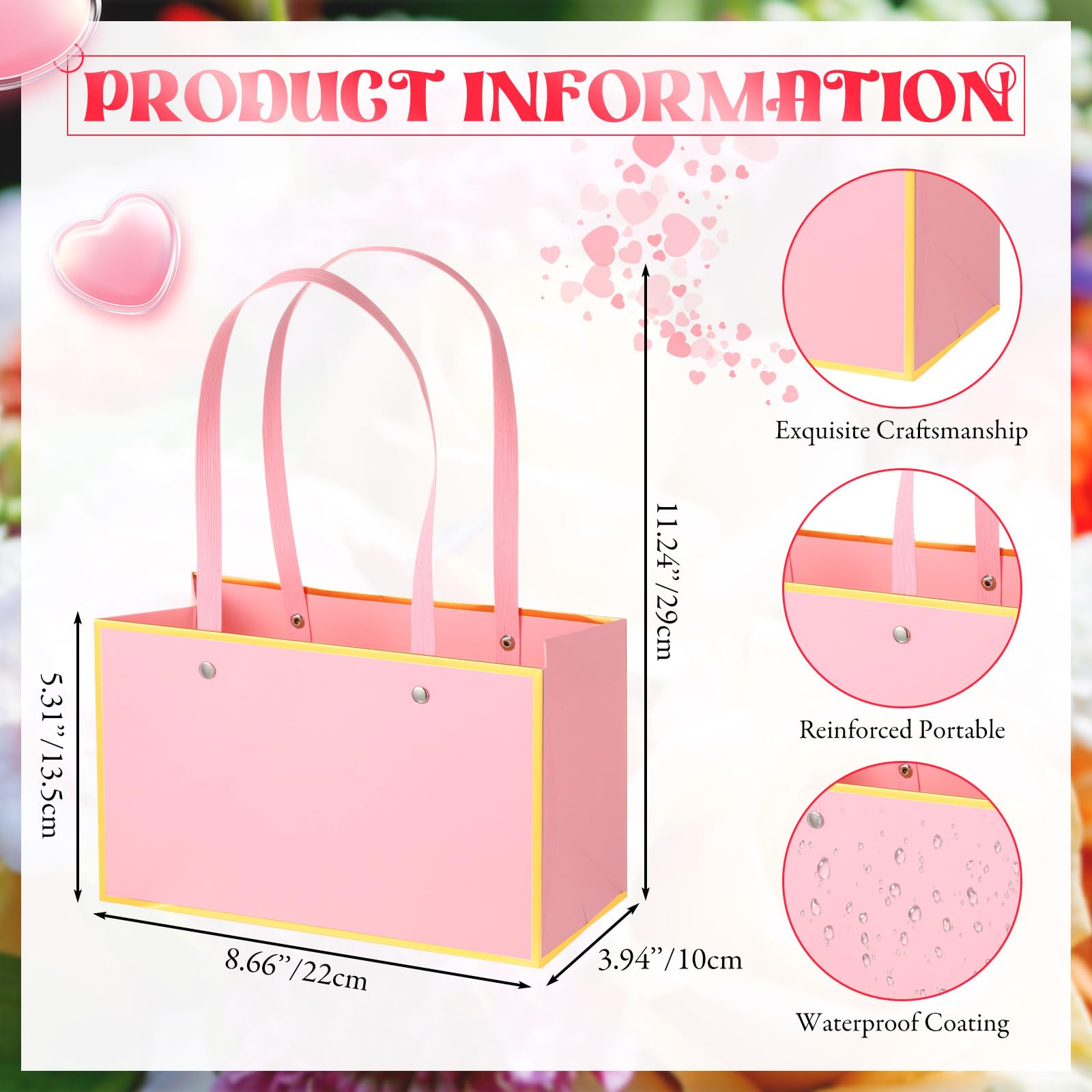 30 Pcs Flower Boxes Flower Bags for Bouquets Waterproof Bouquet ...