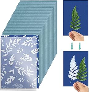 24pcs/40pcs Sun Print Papers Sun Art Paper Light Sensitive Paper 5.8x8 ...