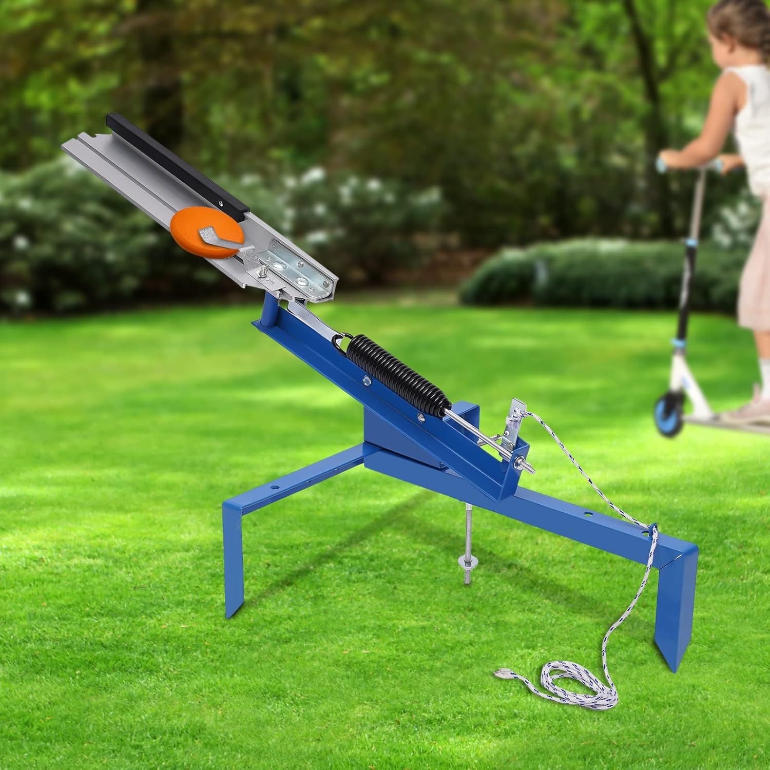 Amazon.com : HANGKAI Clay Target Thrower,5-35° Angle Adjust,164.04-229.66ft Throwing Distance ...