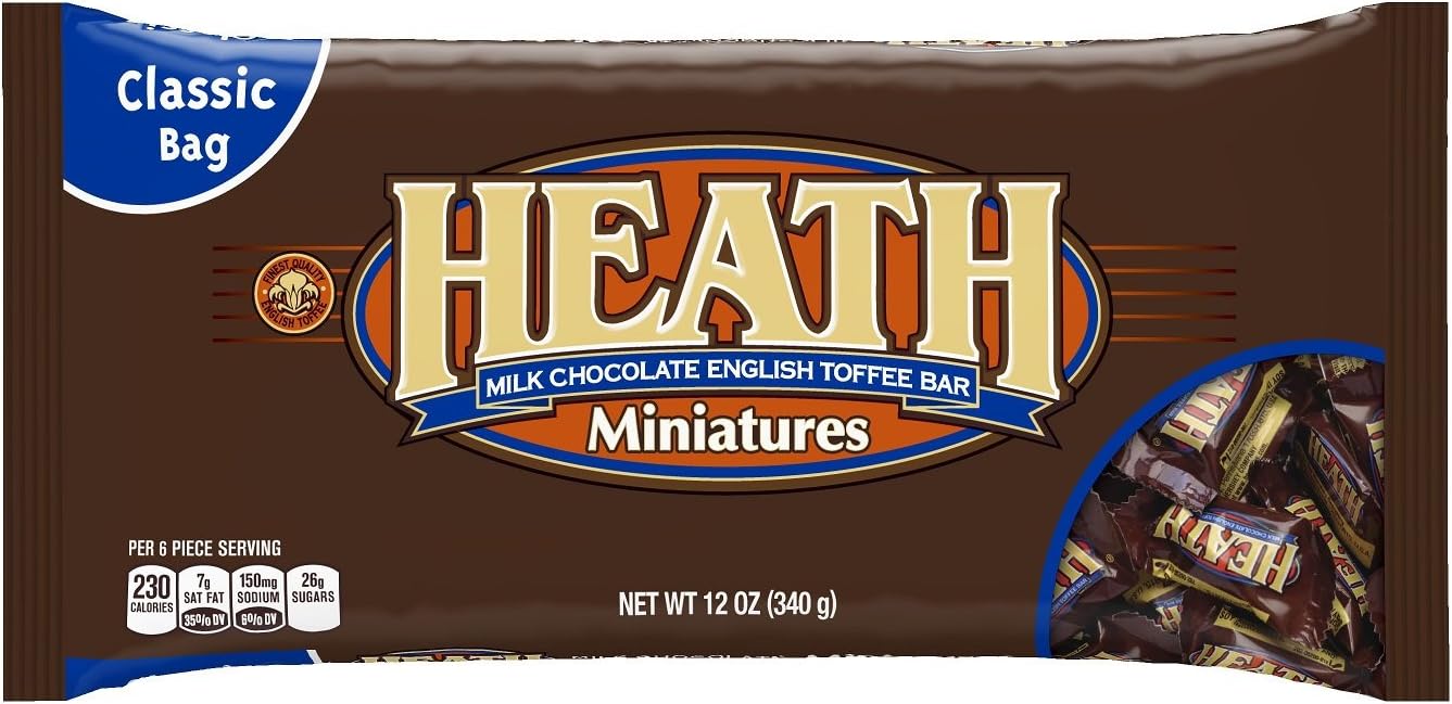 Amazon.com : SKOR Chocolate Candy Bars with Buttered Toffee, Minis, 191 ...