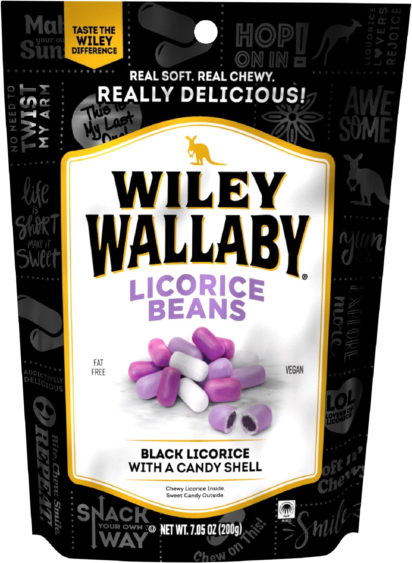 Amazon.com: Wiley Wallaby Sourrageous Sour Licorice Drops, 6 Ounce - 12 ...