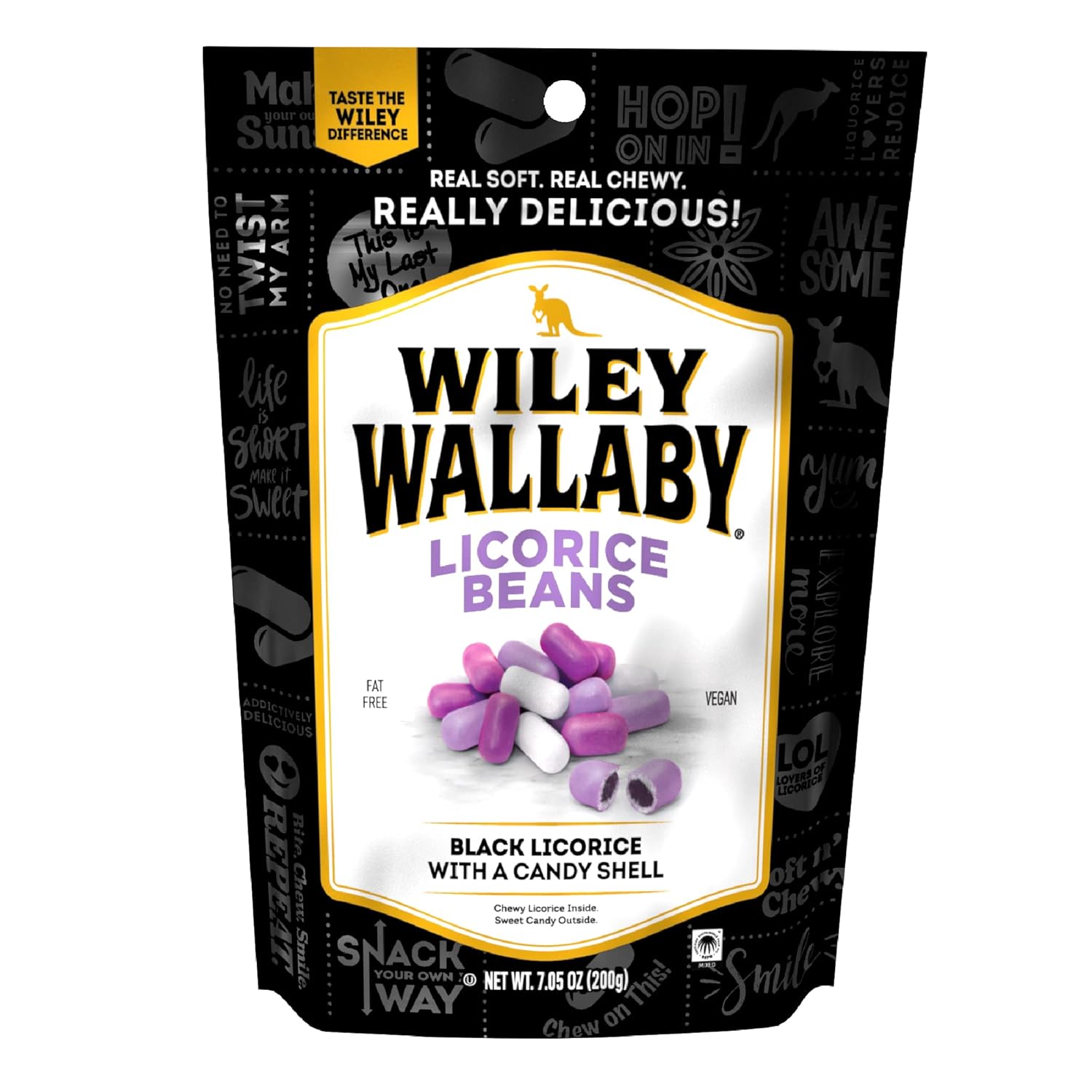 Amazon.com : Wiley Wallaby 7.05 Ounce Classic Black Gourmet Australian ...
