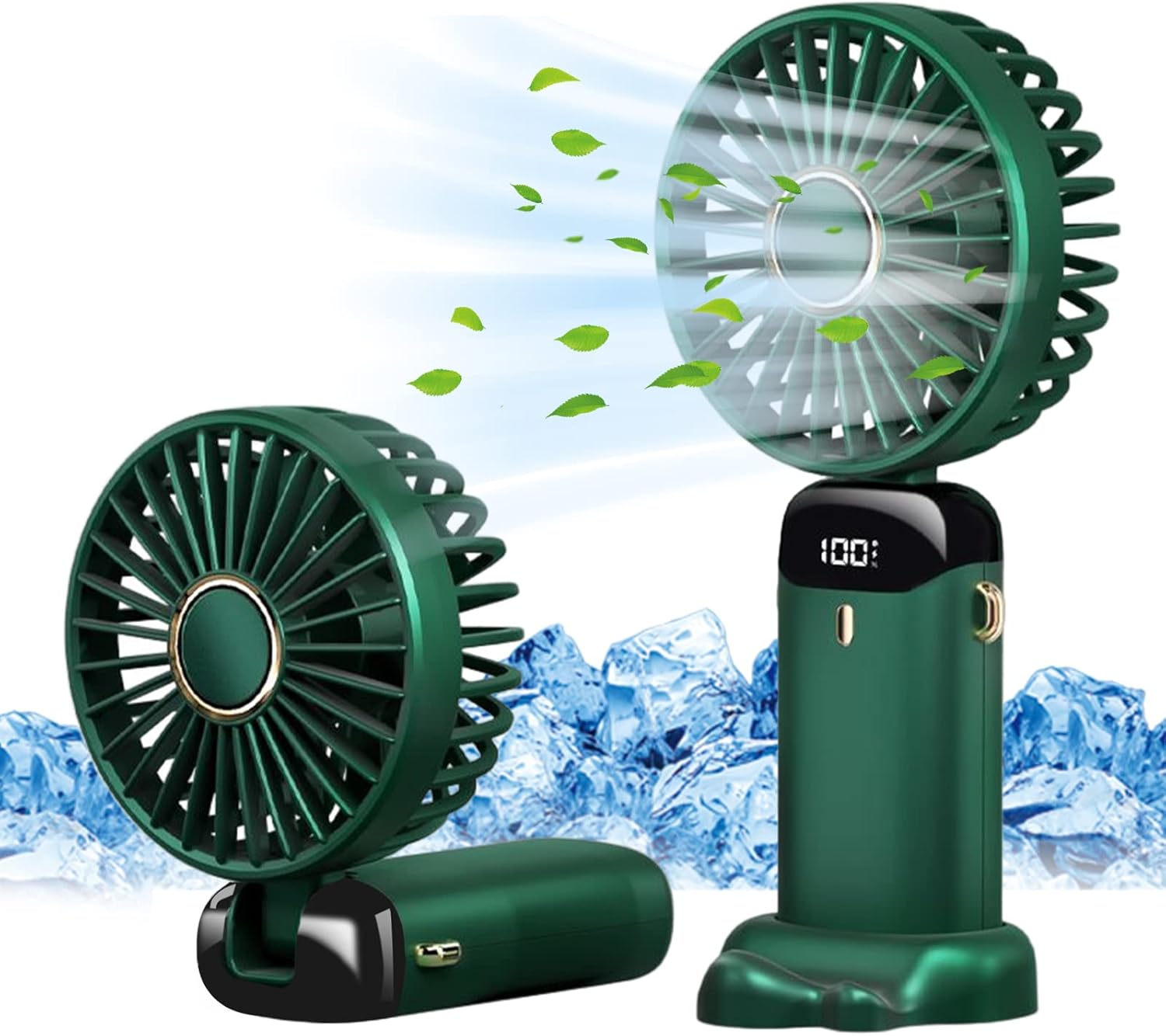 Jsdoin Hand Held Fan,Portable Handheld USB Rechargeable Fans with 5 ...