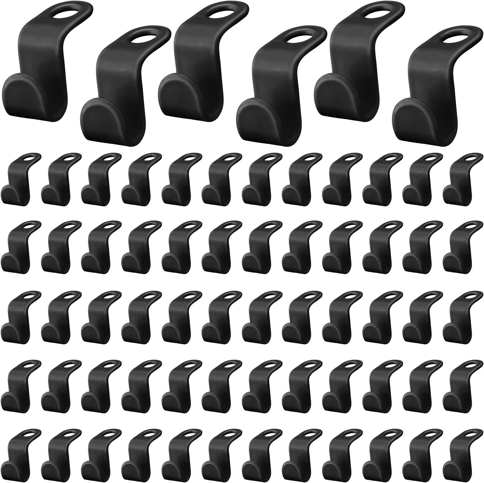 Amazon.com: 100Pcs Clothes Hanger Connector Hooks, Plastic Space Saving ...