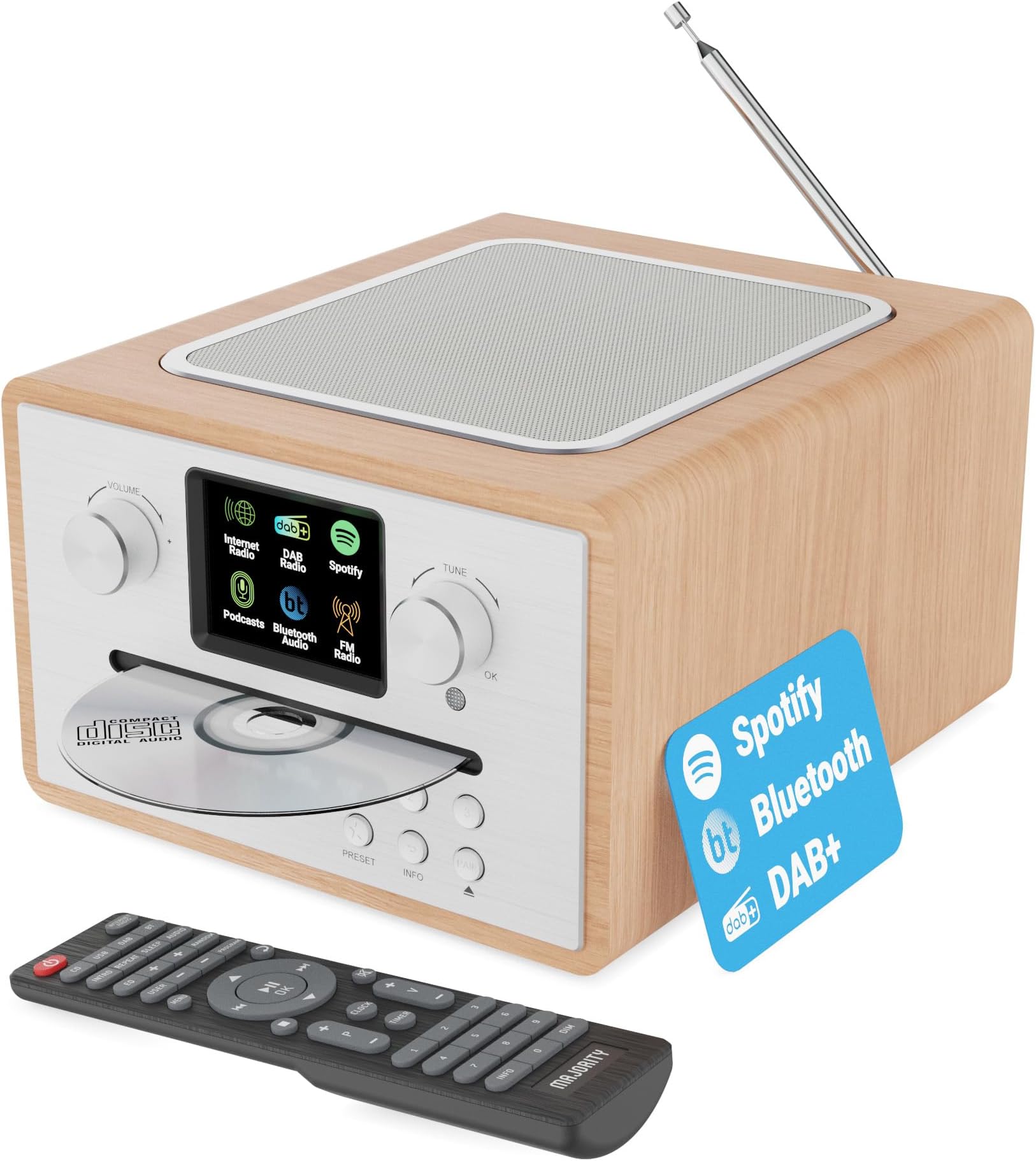 Philips CD Player AZB500/12 DAB + Radio (DAB+/FM, Dynamic Bass Boost ...