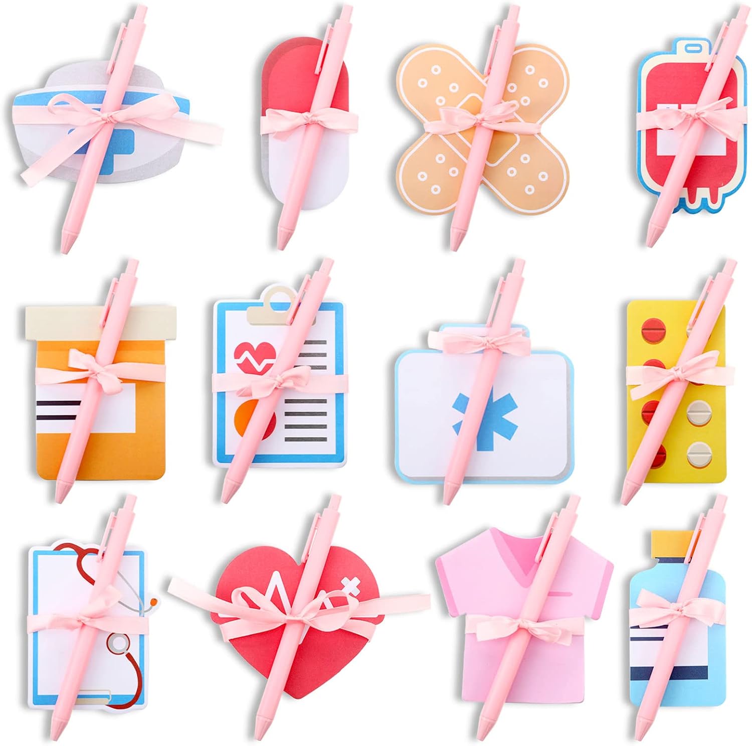 Amazon.com : Eaasty 24 Packs Nurse Notepad with Pen Mini Funny Nurse ...