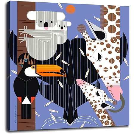Charley Harper Poster "The Desert"