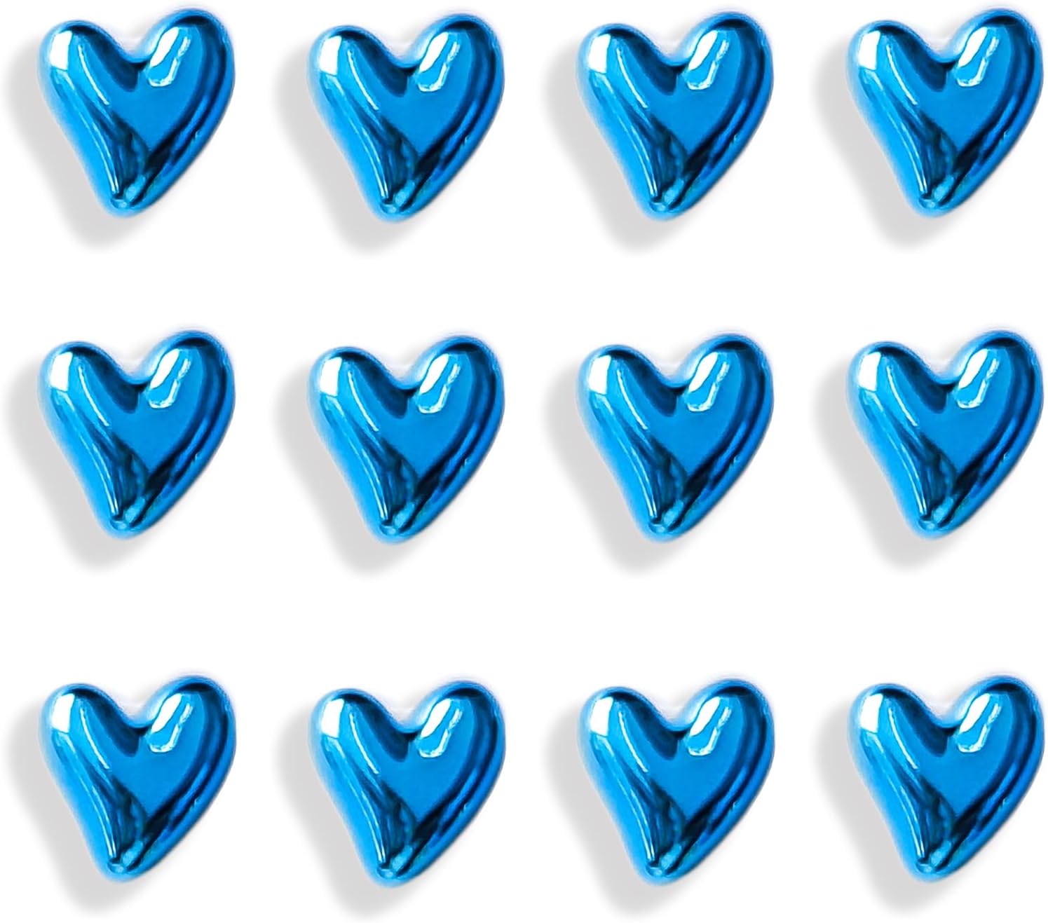 Amazon.com: Janvelle 12PCS Blue Fridge Magnets Cute Love Heart Magnets ...