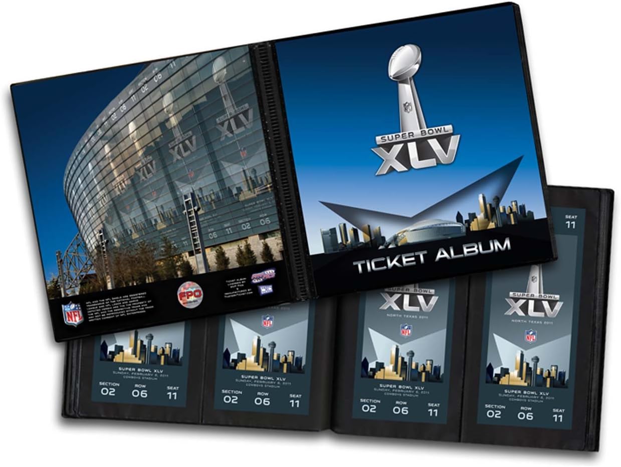 Amazon.com: NFL Super Bowl XLV Ticket Album : Home & Kitchen
