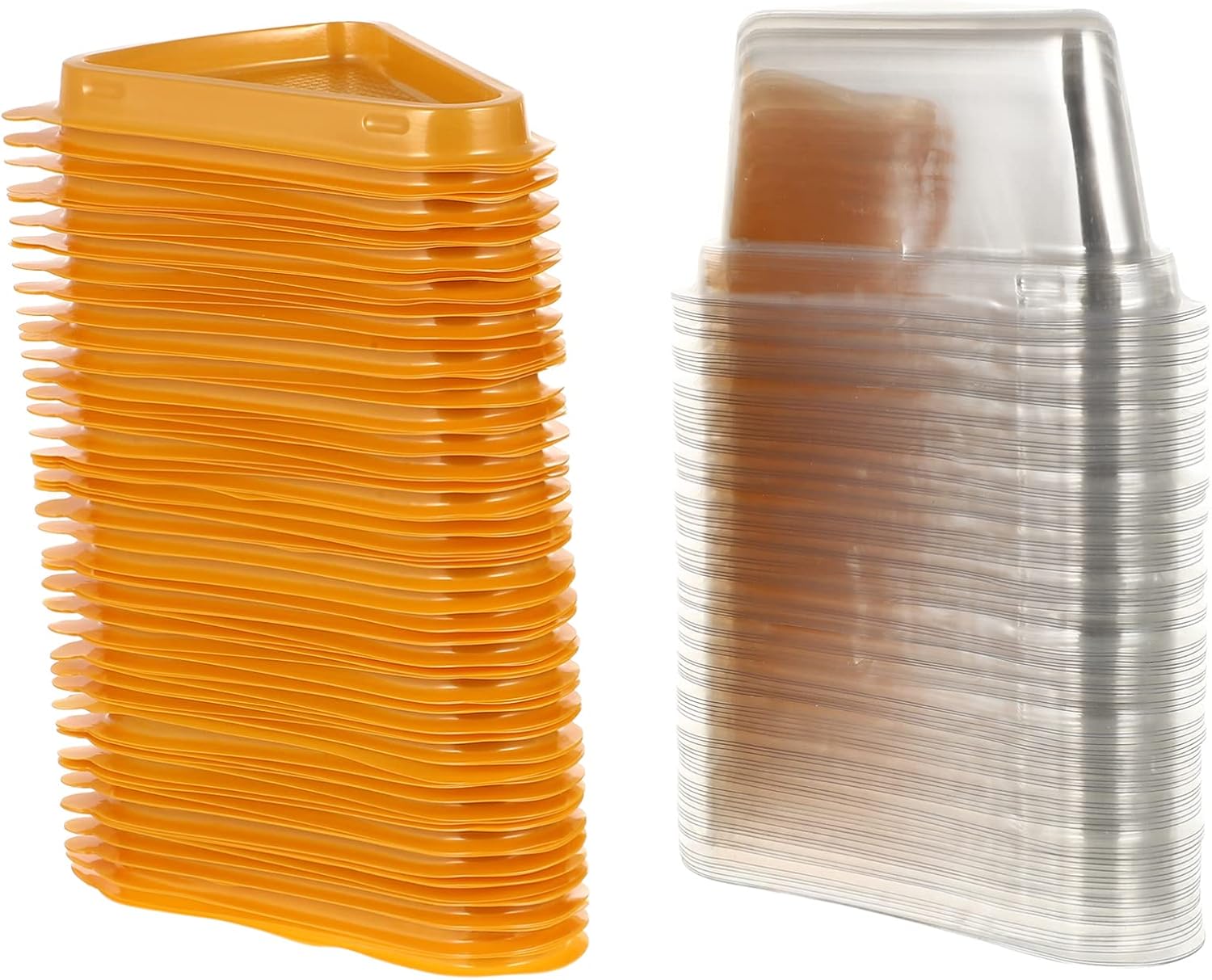 Amazon.com: Angoily Cupcake Containers Cake Slice Container Clear ...