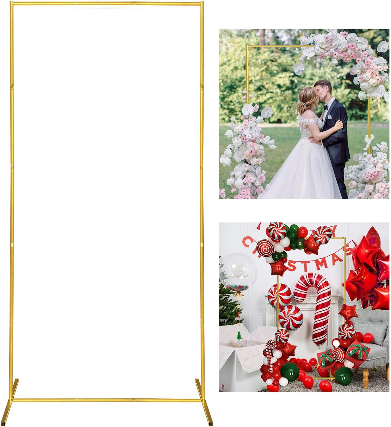 Amazon.com : 6FTx4FT Square Backdrop Stand with Shimmer Wall Backdrop ...