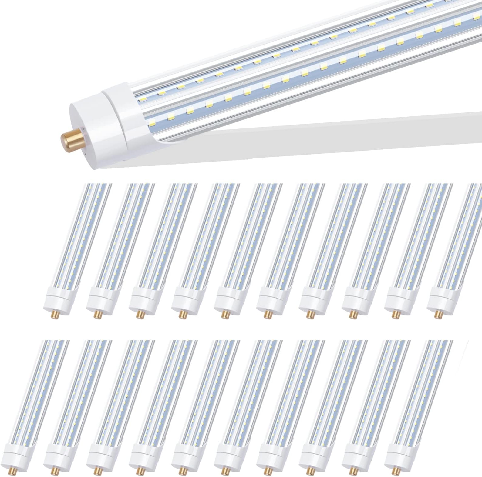 LIGHEART 8FT LED Shop Light Bulbs, 8 Foot Led Tube for T8 T10 T12 ...